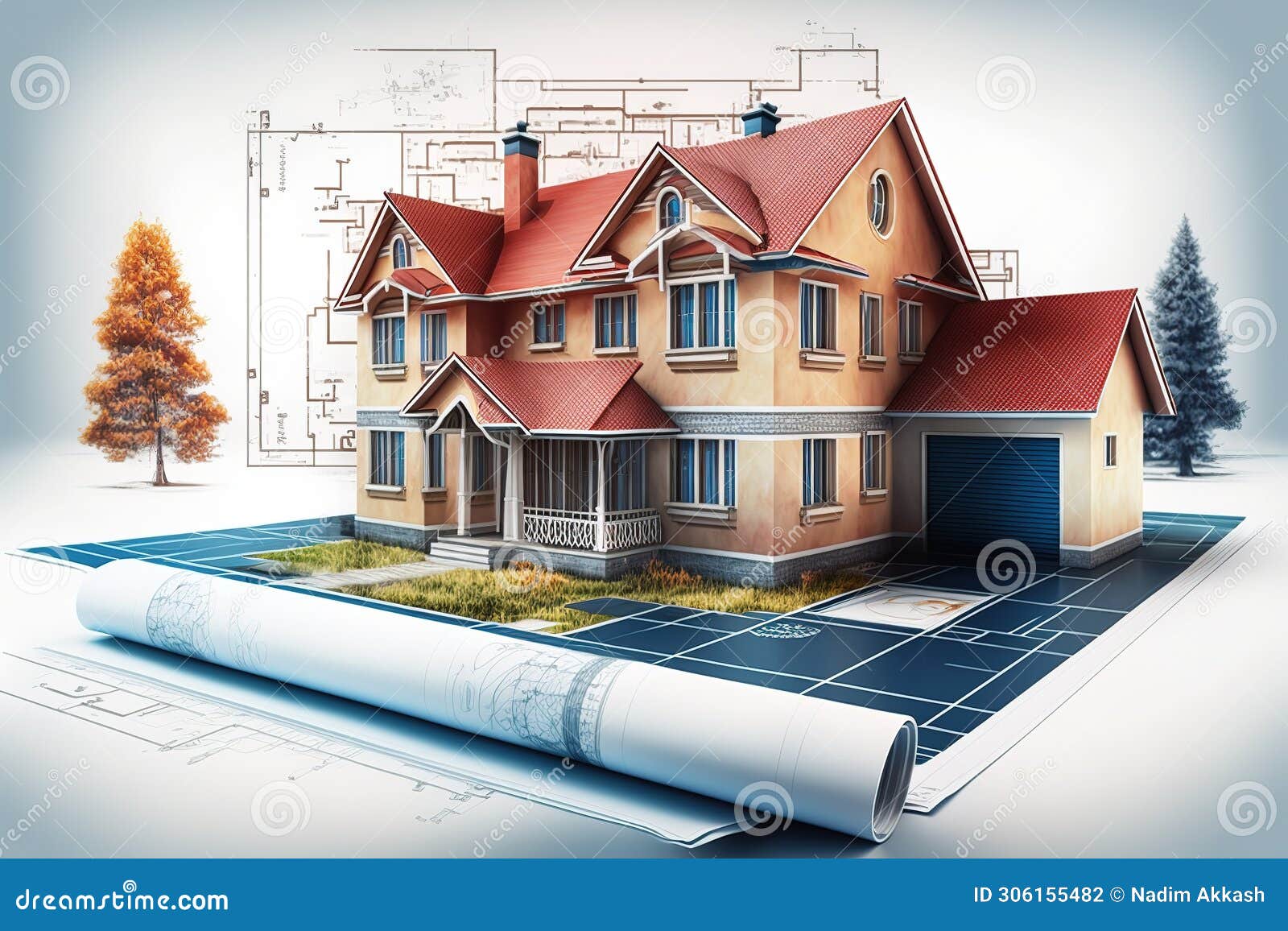 Project Housing Blueprints Architect House Residential Stock ...