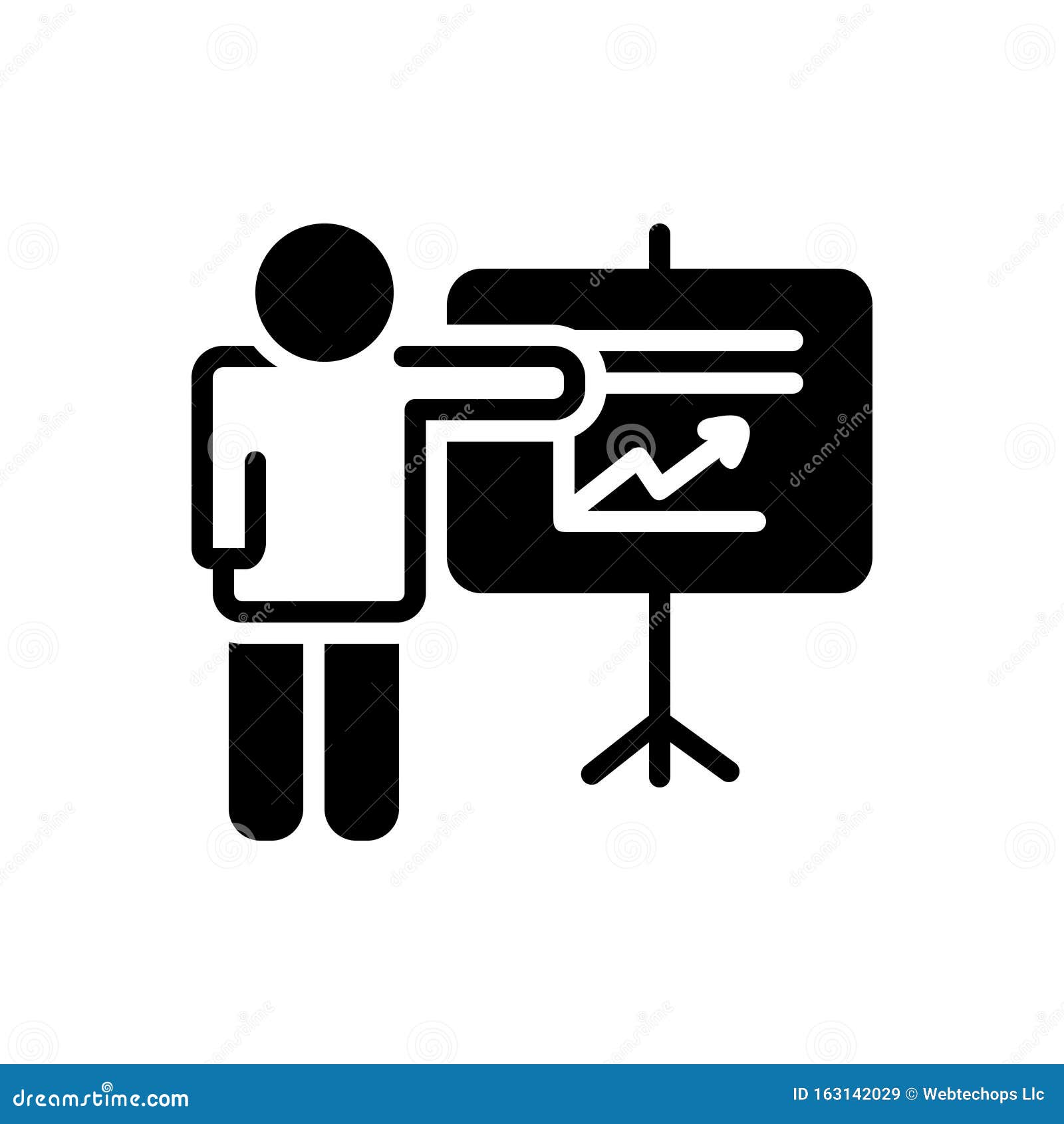 Black Solid Icon for Project, Activity and Venture Stock Vector ...