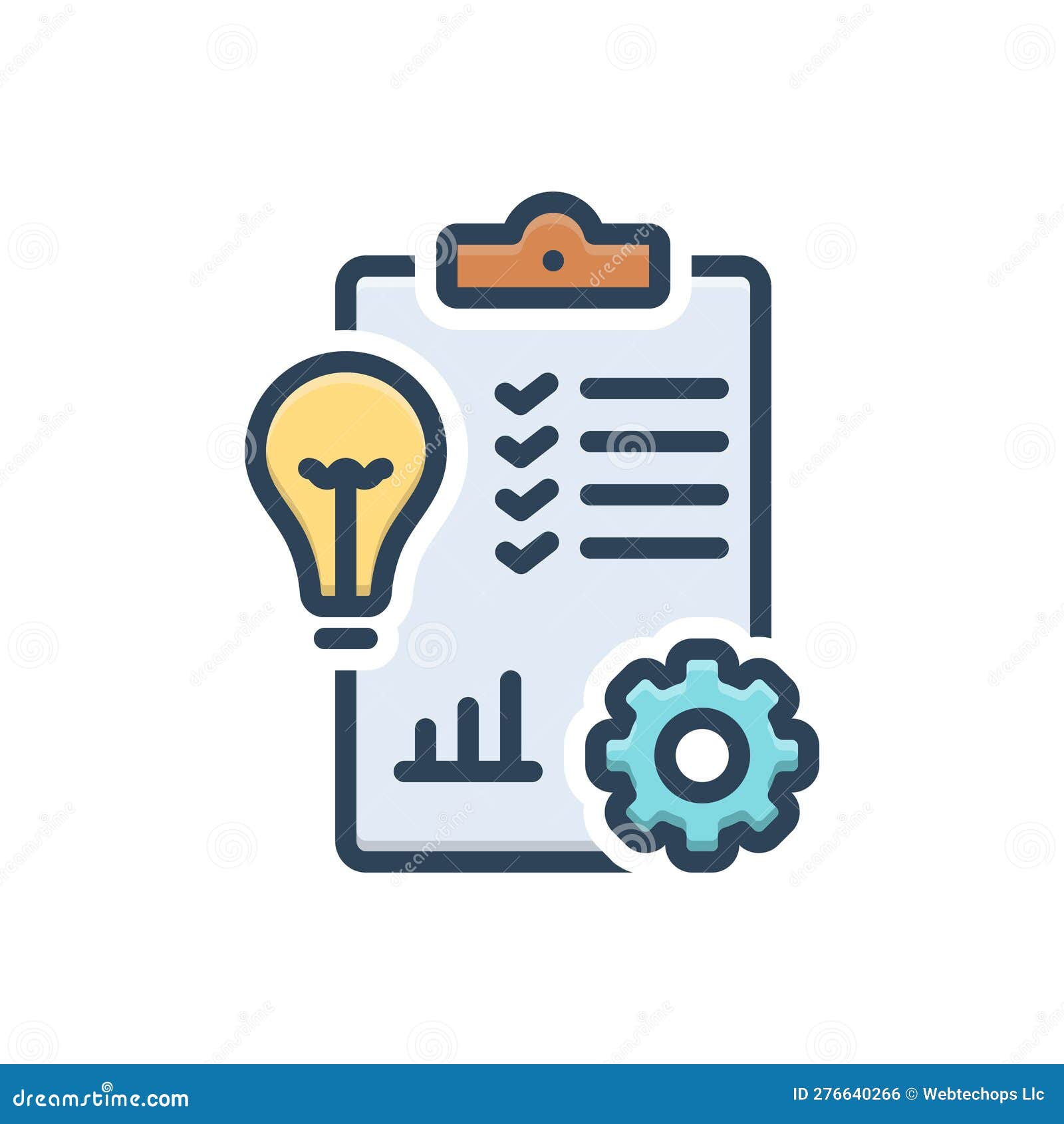 Color Illustration Icon for Project, Plan and Compliant Stock ...
