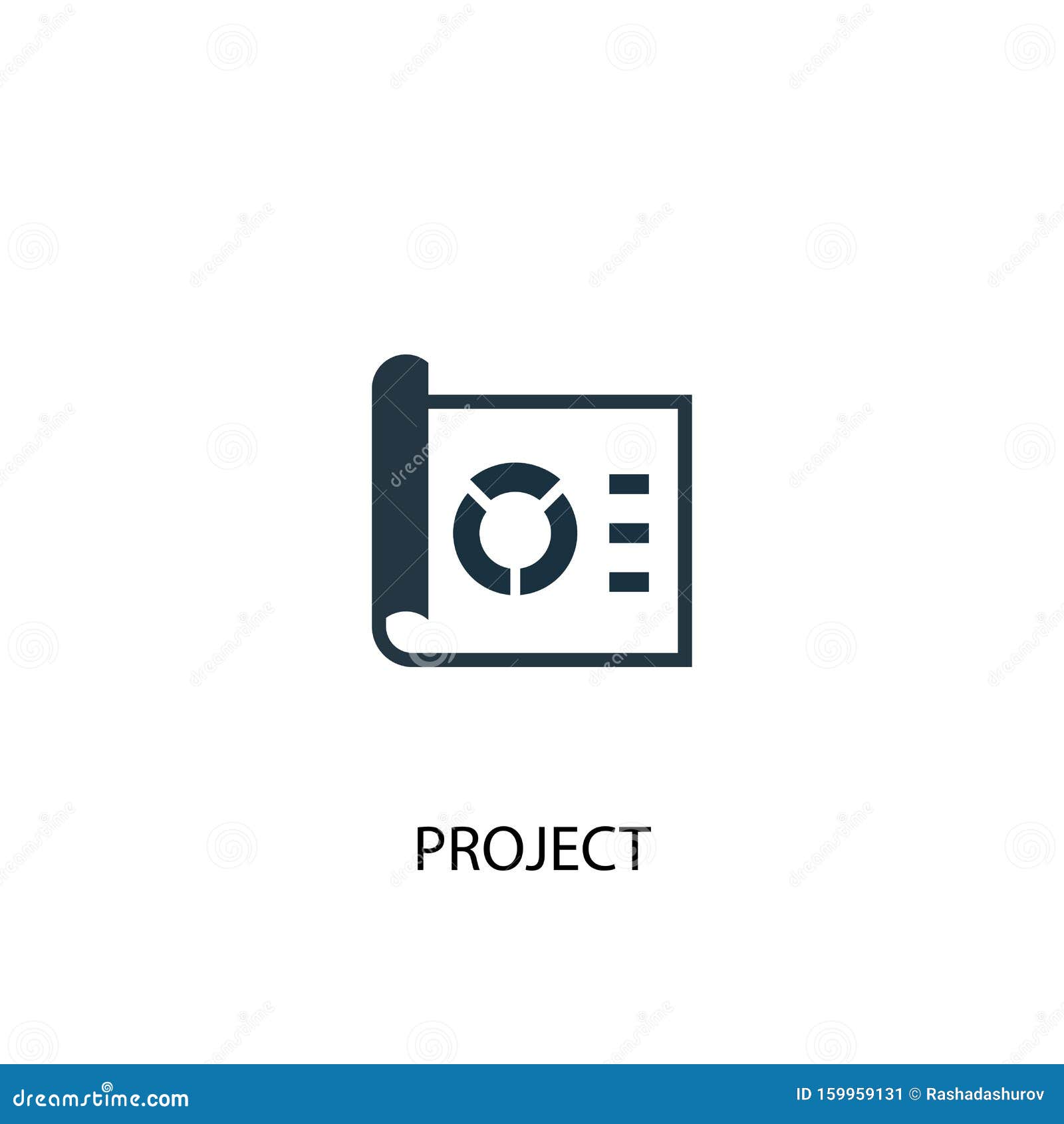 Project Icon. Simple Element Stock Vector - Illustration of selection ...