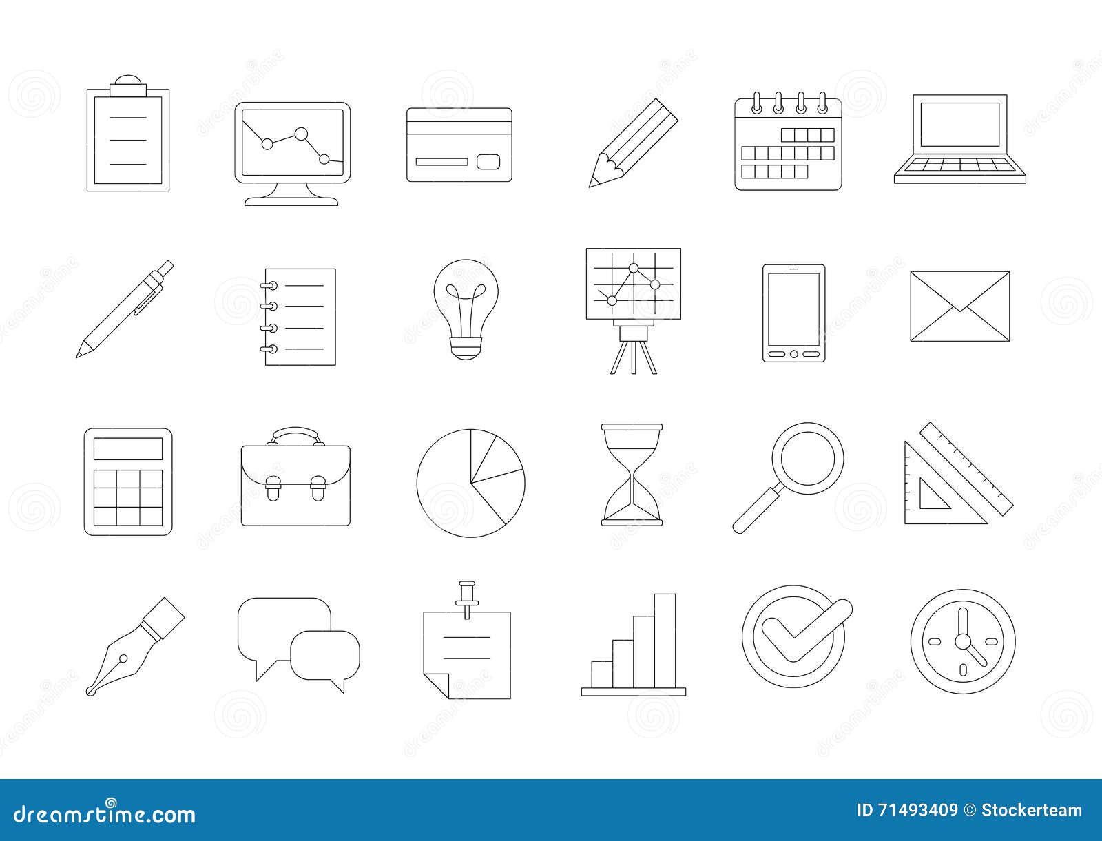 Project icons set stock illustration. Illustration of management - 71493409