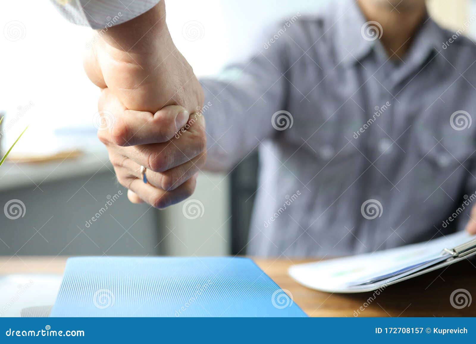 Project Implementation, Agreement and Contract. Stock Image - Image of ...