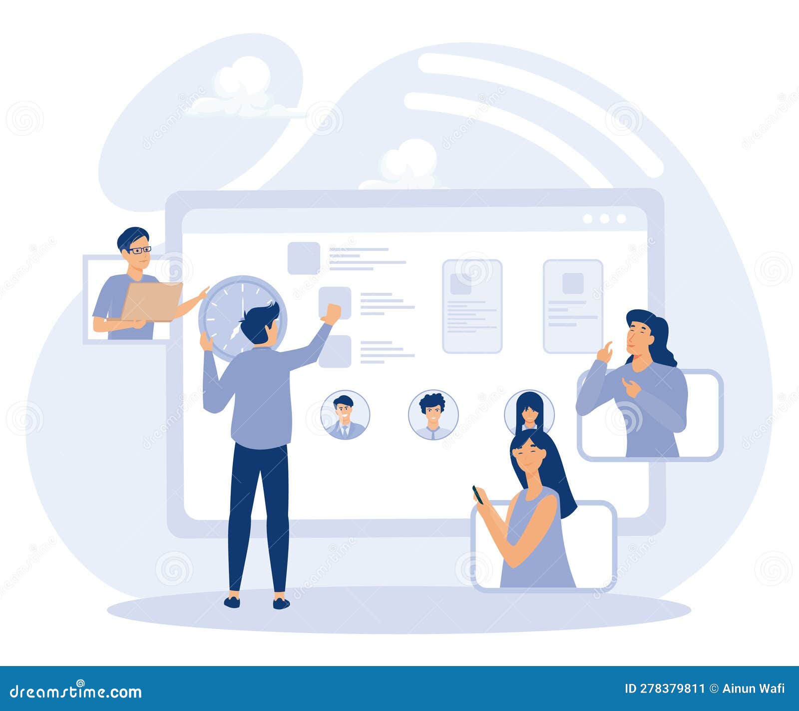 Implementation Concept Illustration. Cartoon Vector | CartoonDealer.com ...