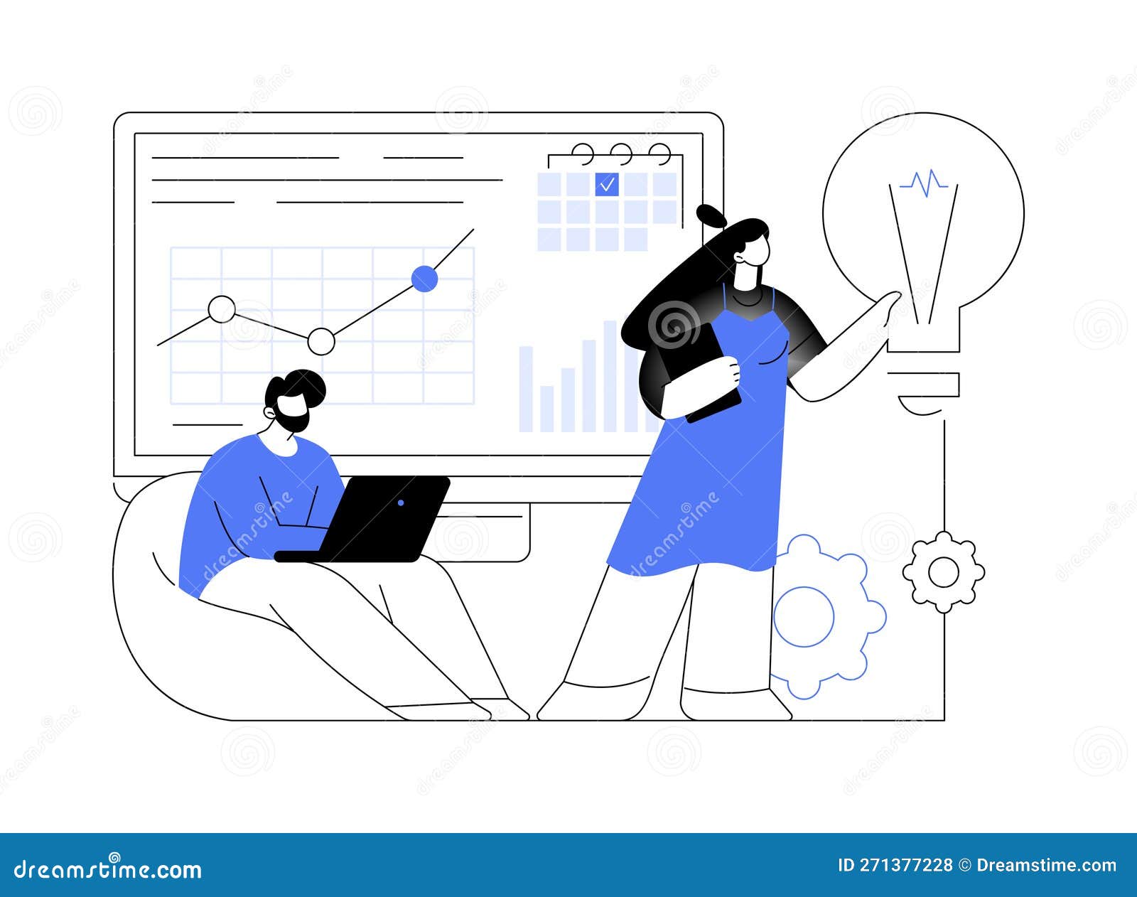 Project Initiation Abstract Concept Vector Illustration. Stock Vector ...