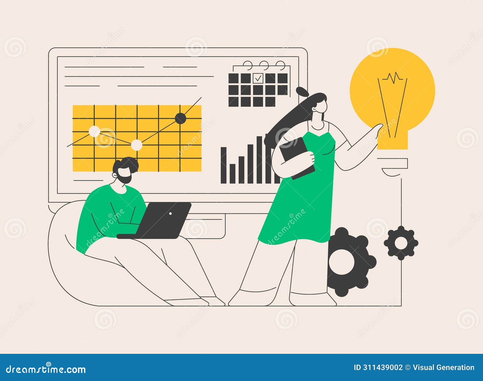 Project Initiation Abstract Concept Vector Illustration. Stock Vector ...