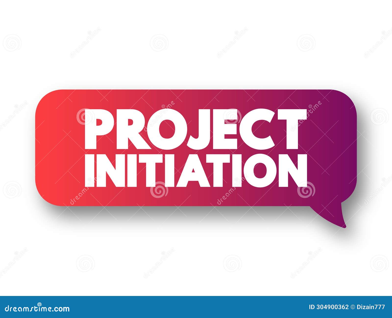 Project Initiation - First Step in Starting a New Project, Text Concept ...