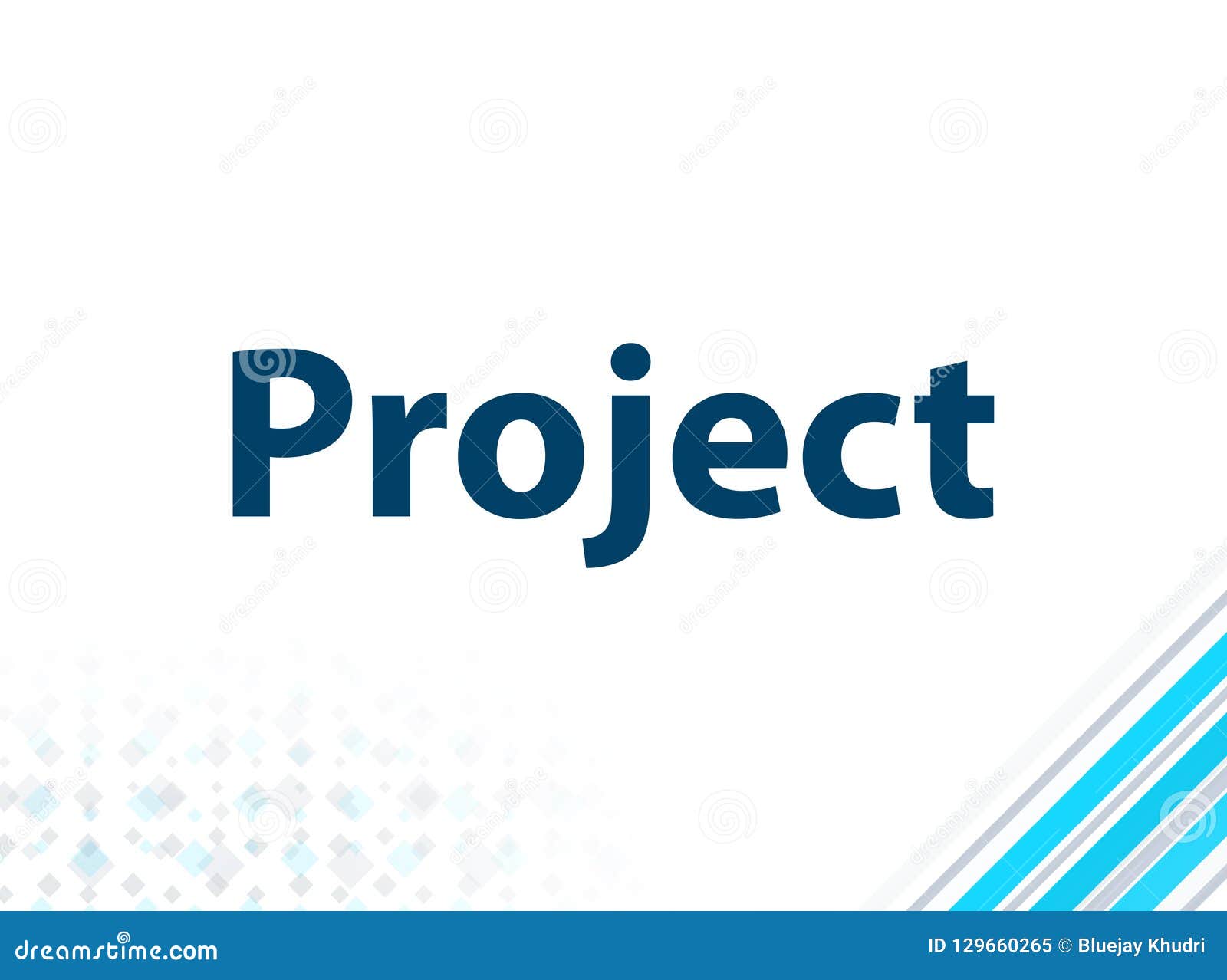 Project Modern Flat Design Blue Abstract Background Stock Illustration ...