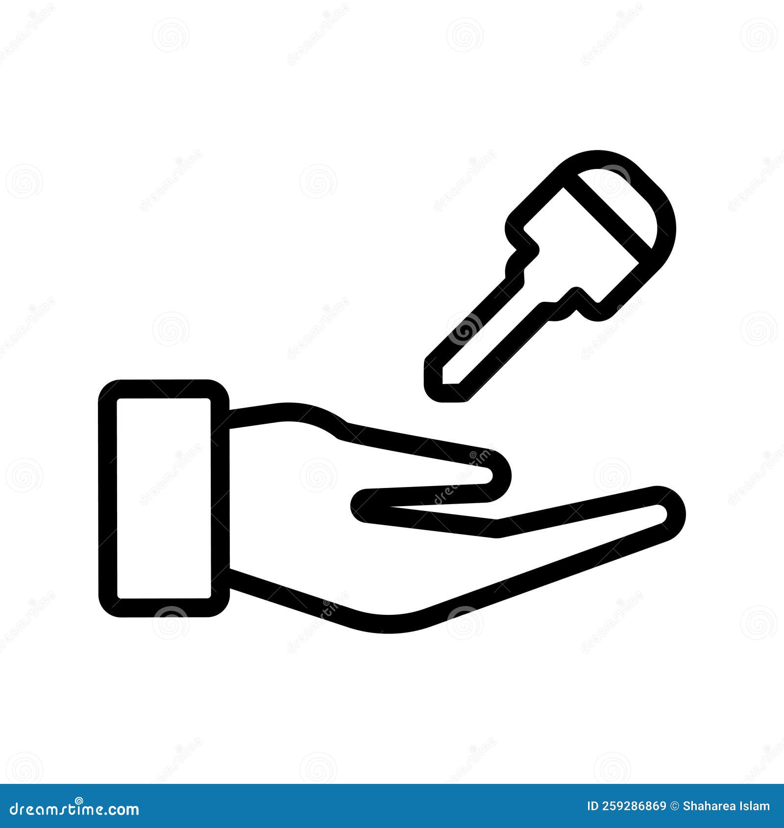 Project key icon stock vector. Illustration of symbol - 259286869