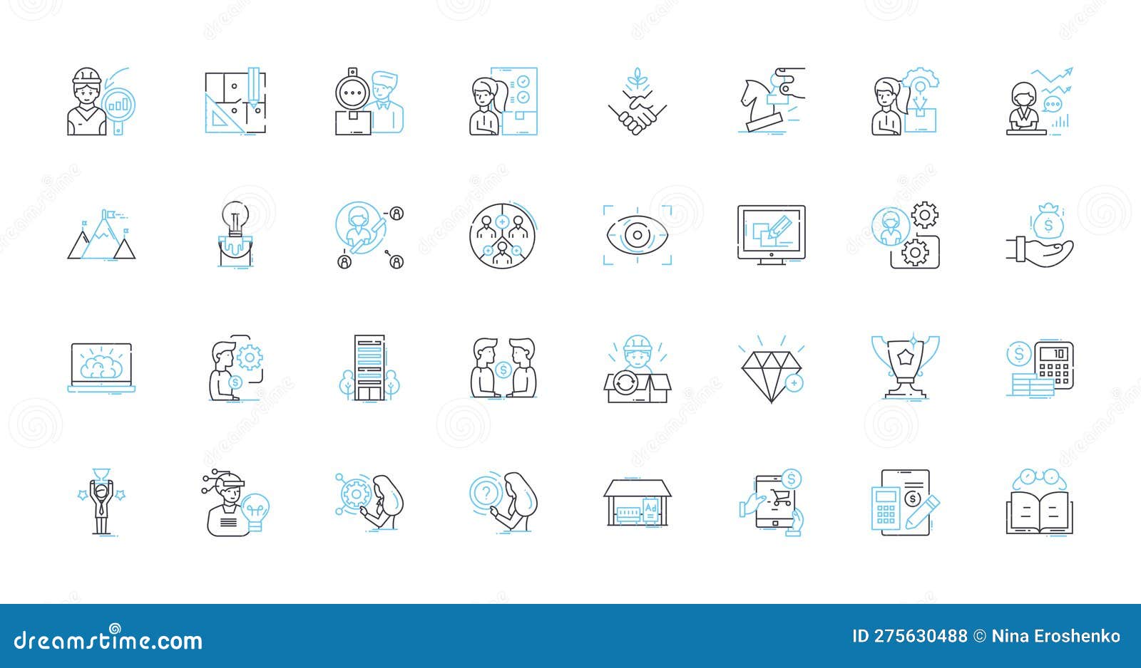 Project Kickoff Linear Icons Set. Initiative, Launch, Commencement ... Project Kickoff Linear Icons Set. Initiative, Launch, Commencement ...