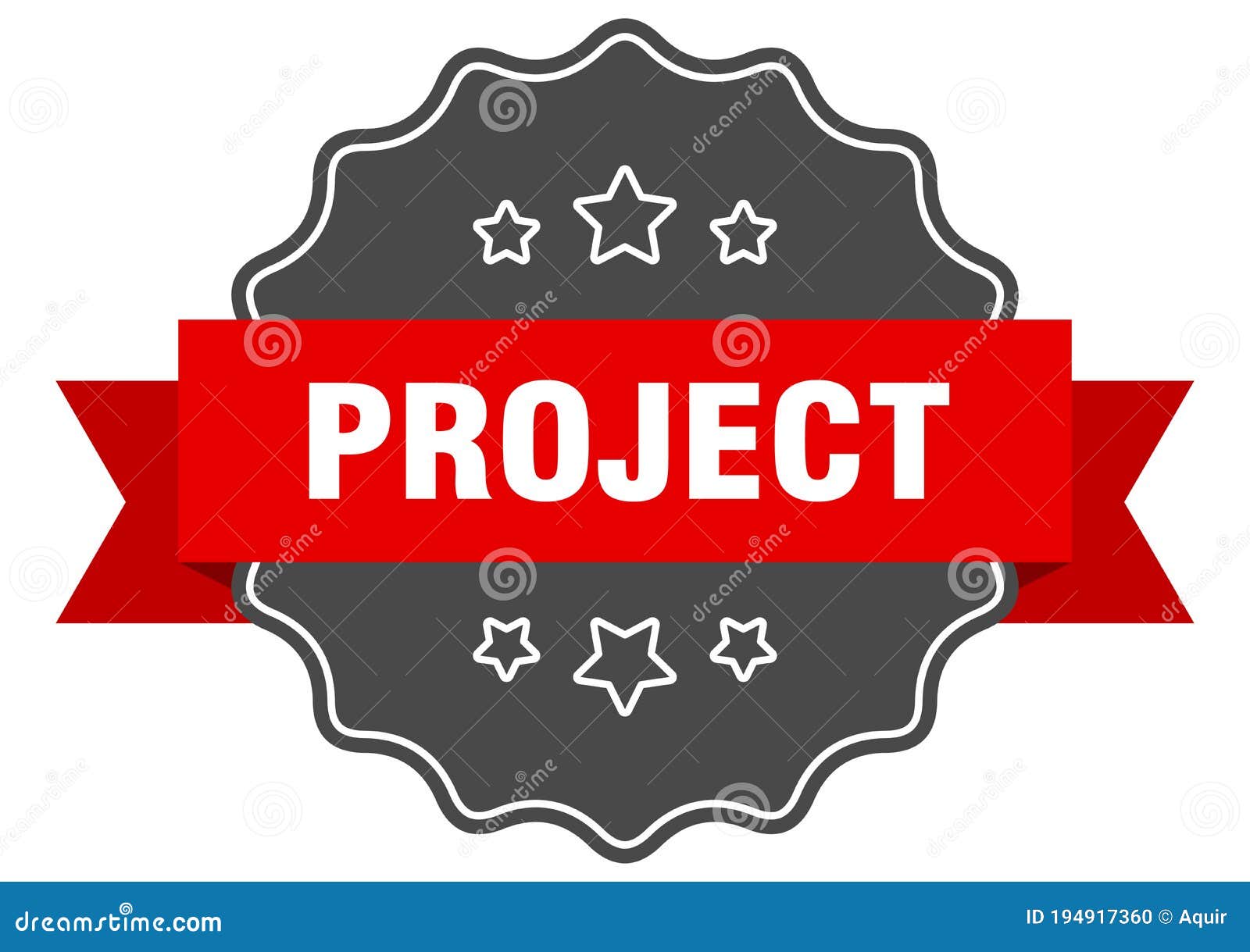 Project Label. Project Isolated Seal. Sticker. Sign Stock Vector ...
