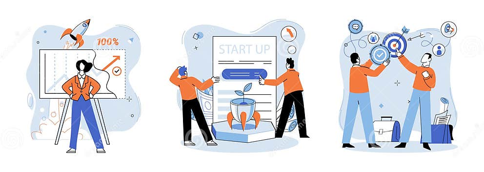 Project Launch. a Development Project Idea, Foundation Stone of ...