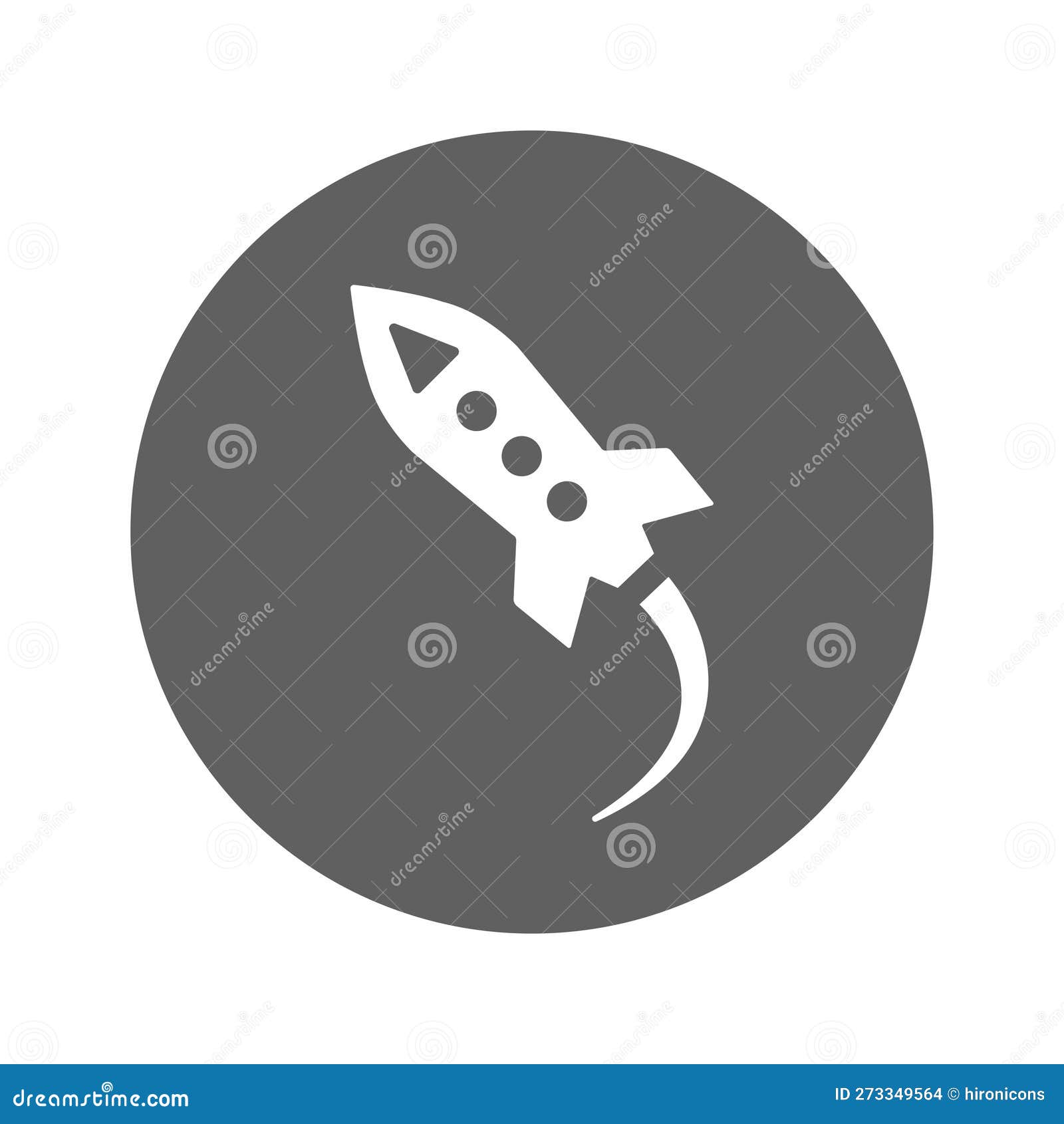 Project Launch icon stock illustration. Illustration of concept - 273349564