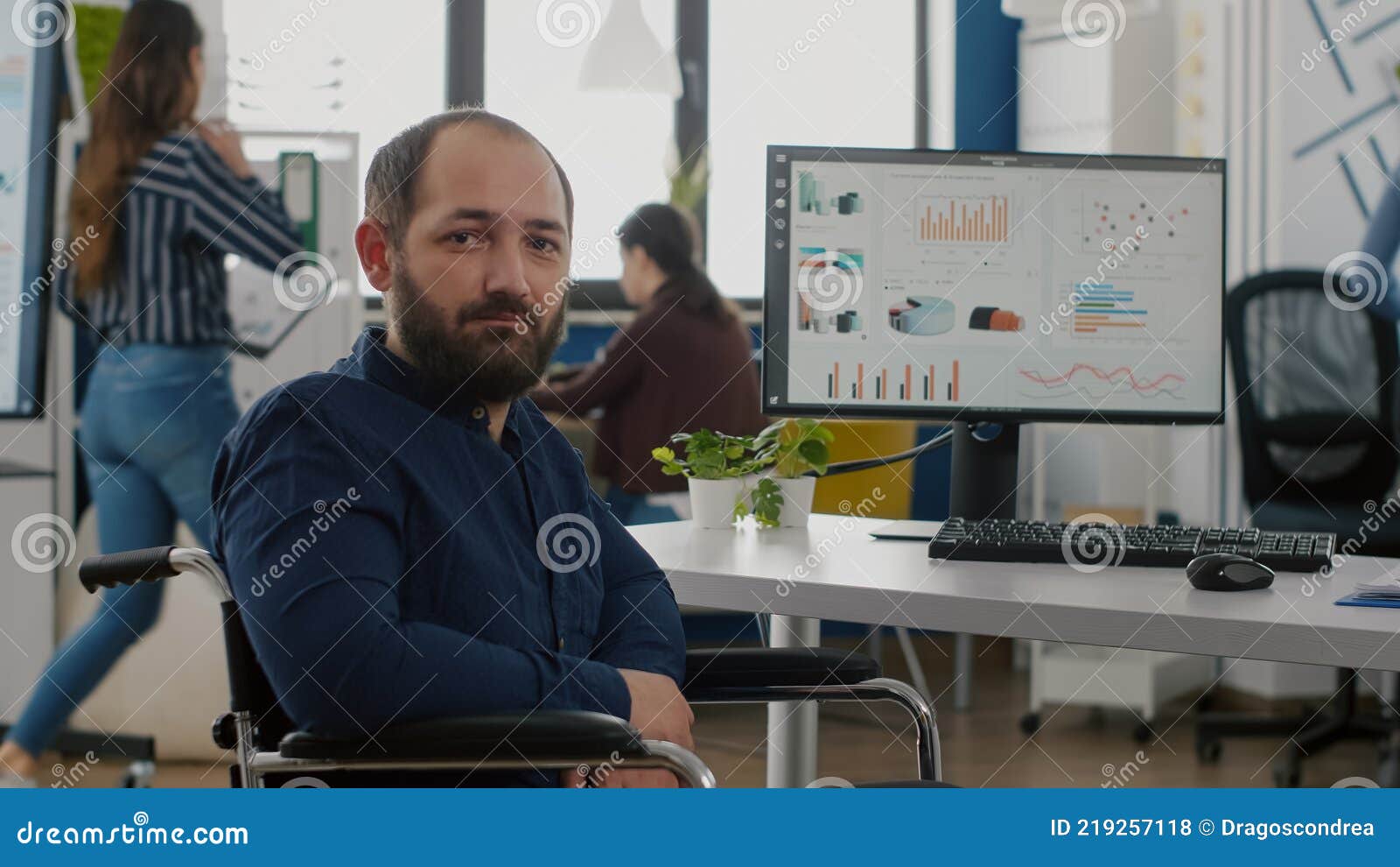 Handicapped Disabled Paralized Raising Head Looking at Camera Stock ...