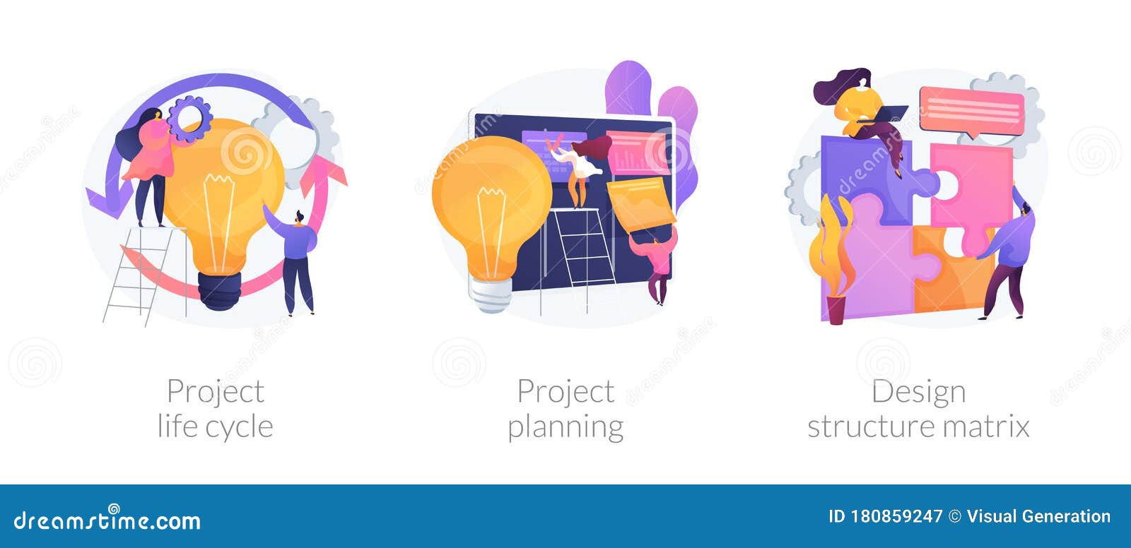 Project Life Cycle Abstract Concept Vector Illustrations. Stock Vector ...