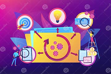 Project Life Cycle Vector Illustration Stock Vector - Illustration of ...
