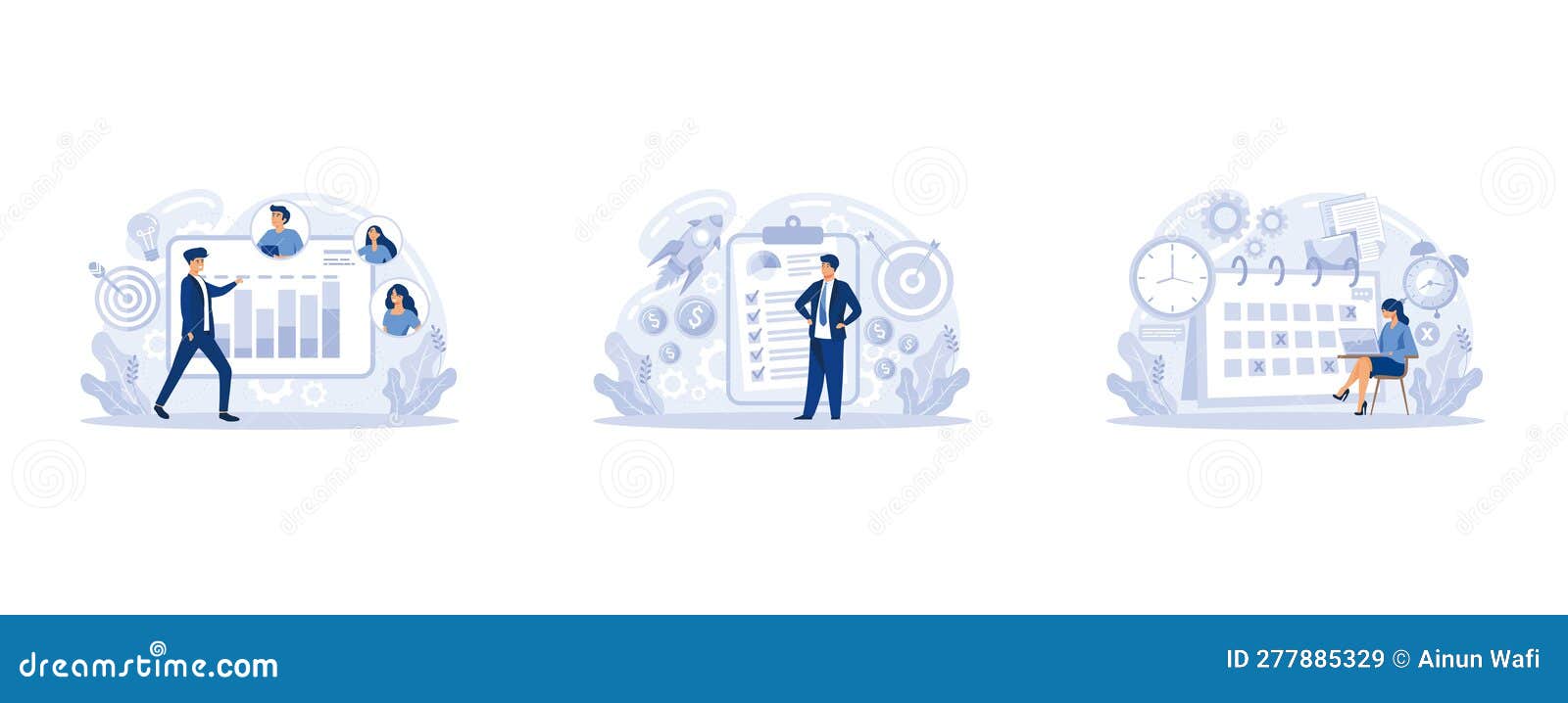 Project Lifecycle Abstract Concept Vector Illustration Set