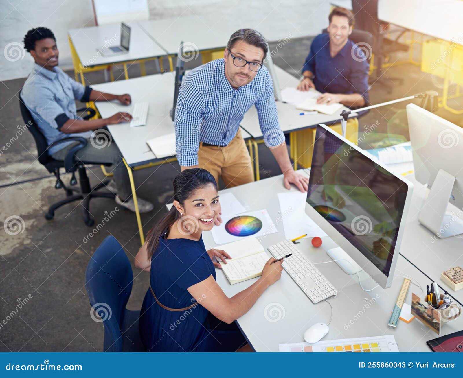 The Project is Looking Up. High Angle Portrait of a Group of Colleagues ...