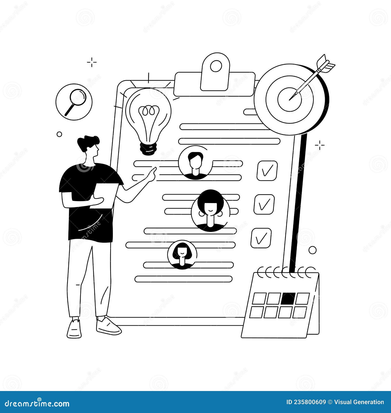 Project Management Abstract Concept Vector Illustration. Stock Vector ...