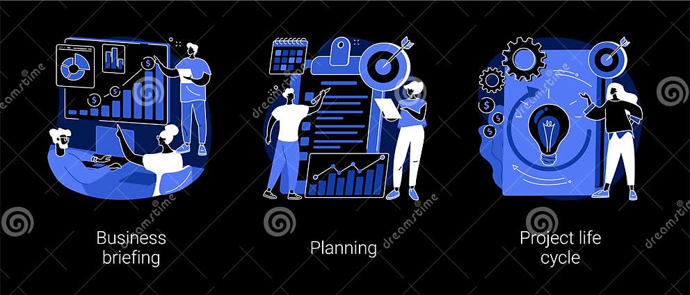Project Management Abstract Concept Vector Illustrations. Stock Vector ...