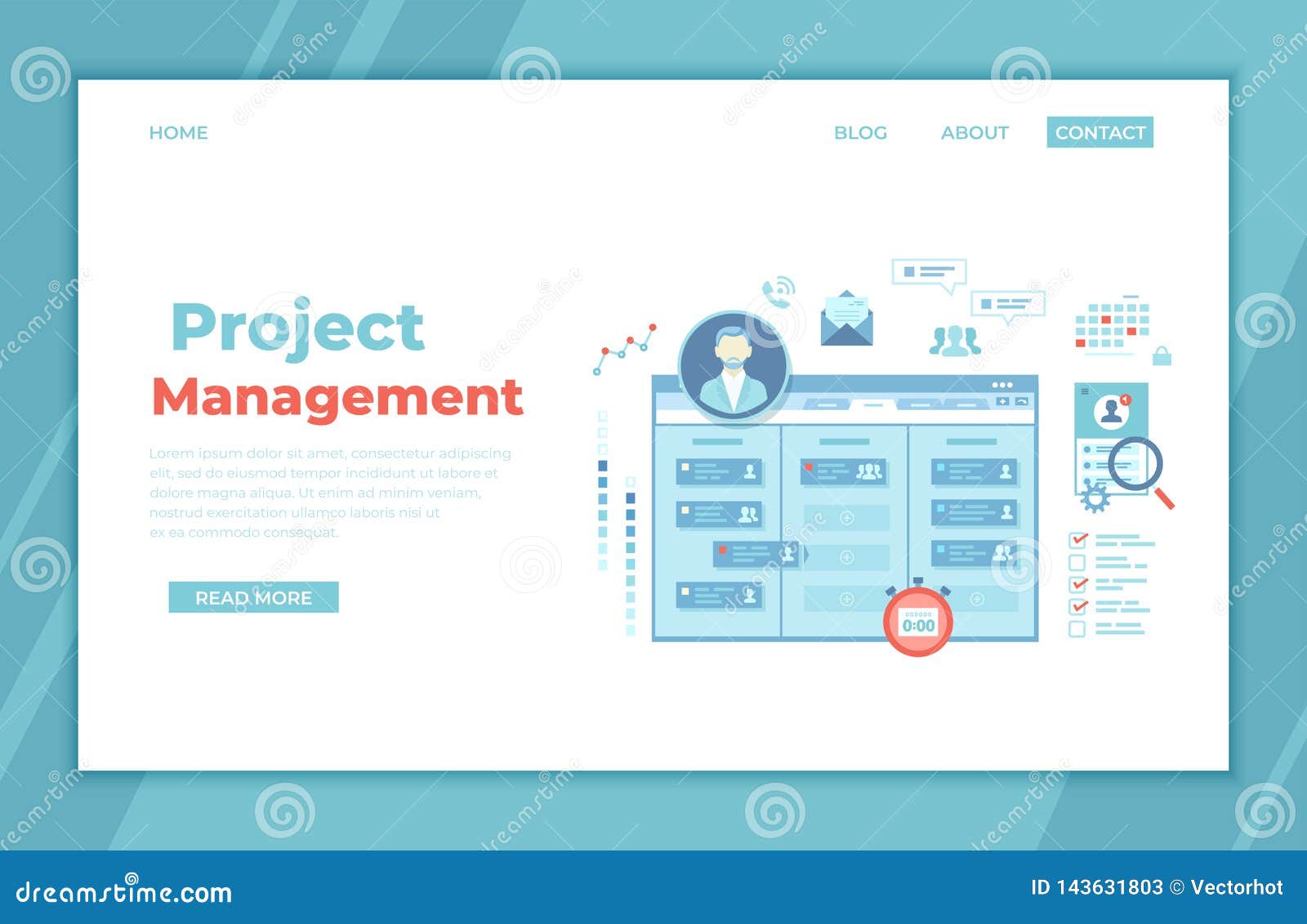 Project Management. Application Service for Corporate Managing, Team ...
