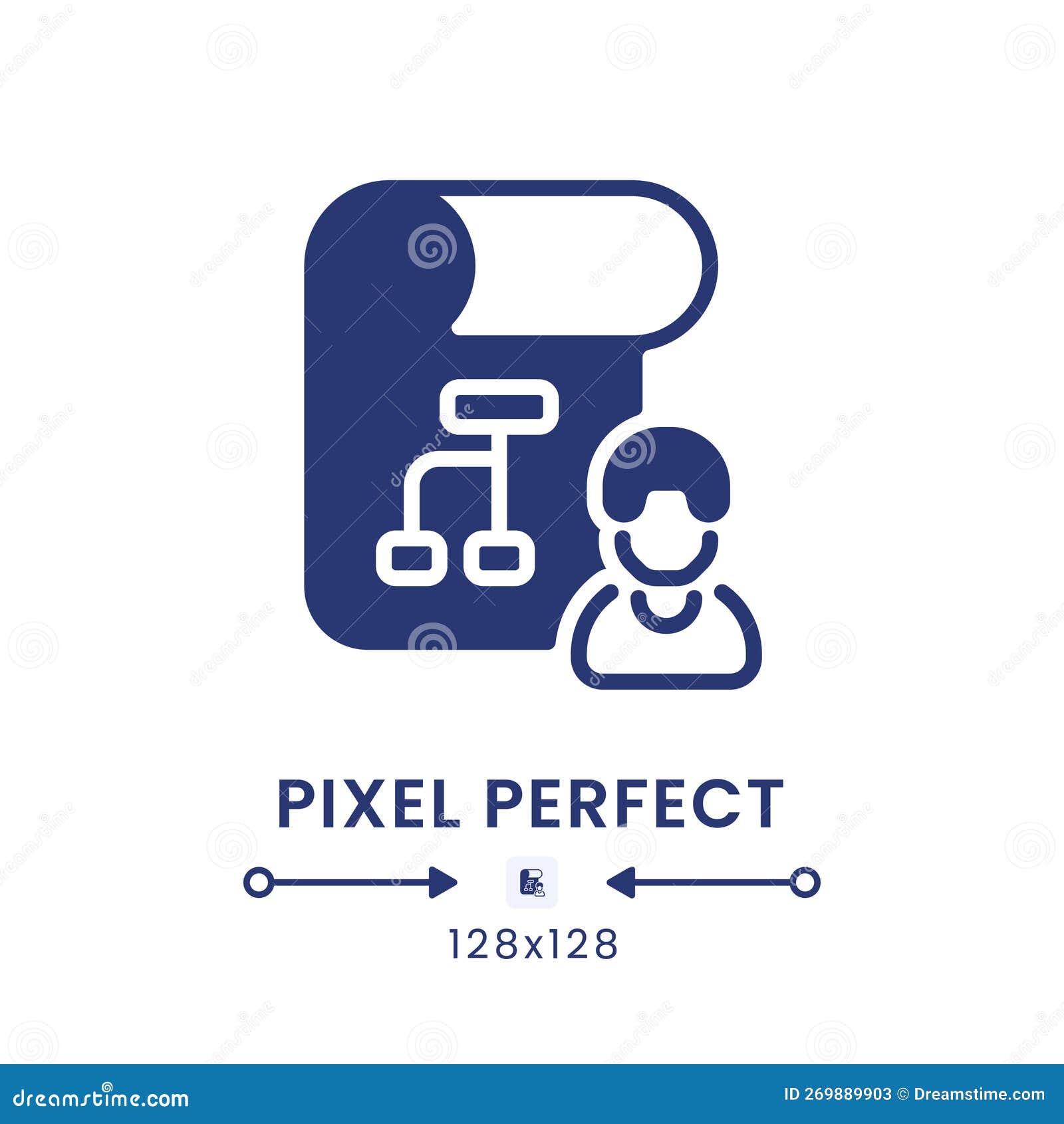 Project Management Black Solid Desktop Icon Stock Illustration ...