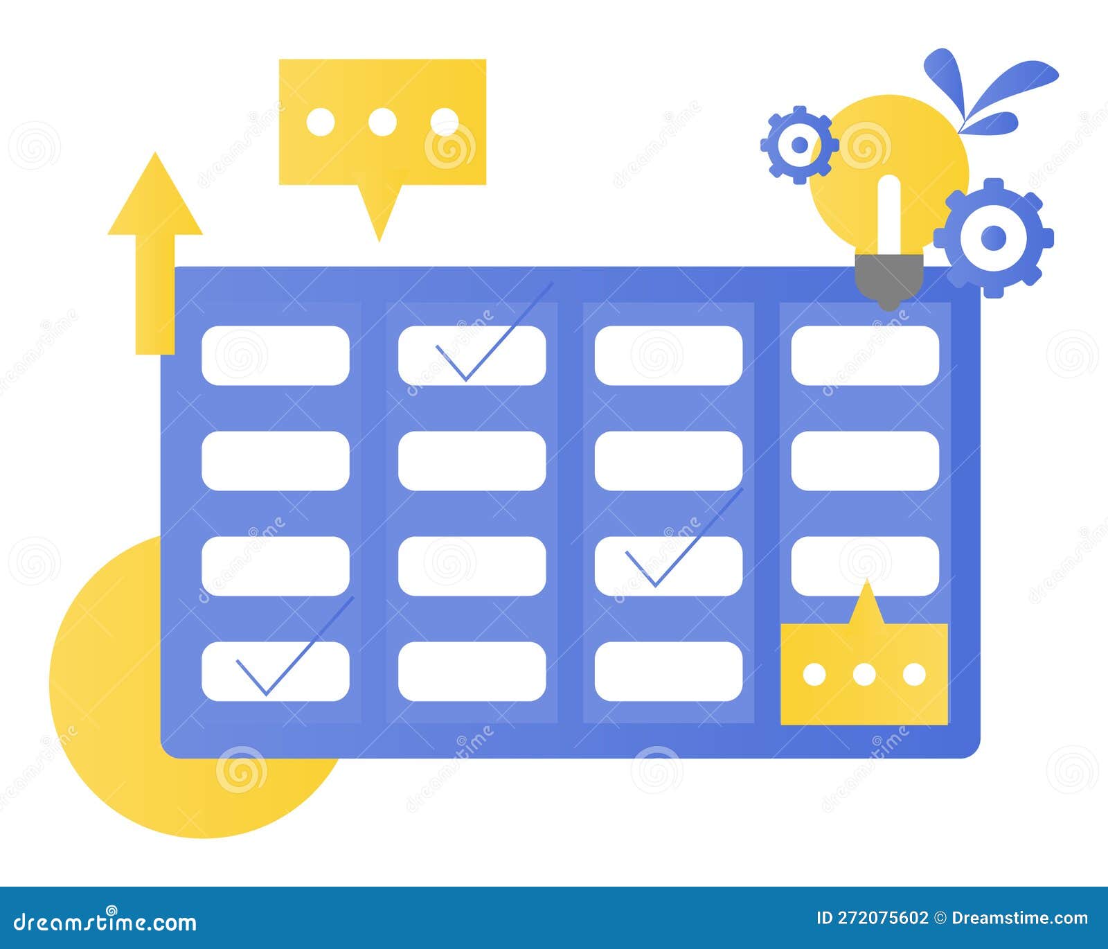 Project Management Board To Track the Project Stock Vector ...