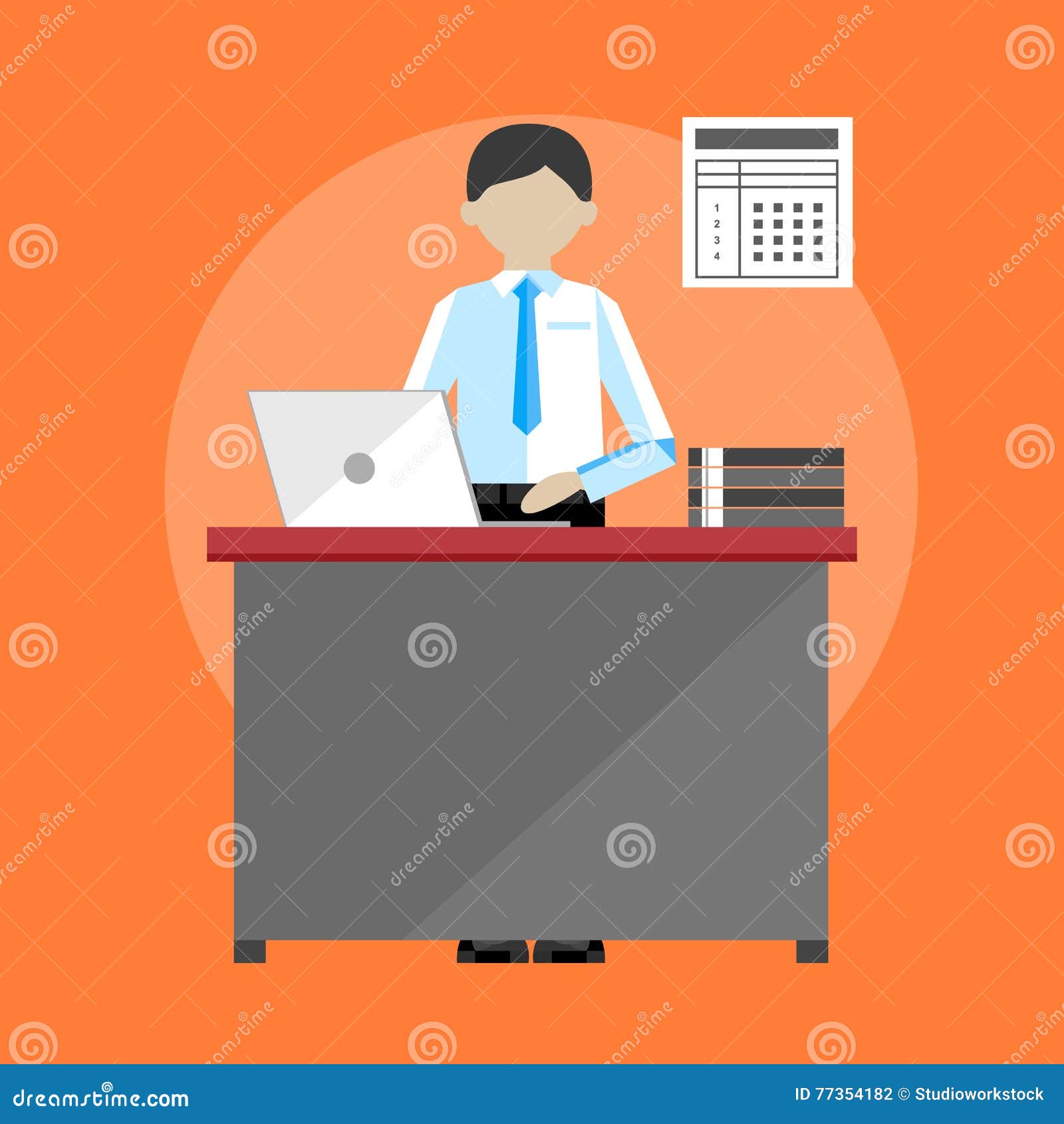 Project Management Business Multitasking Concept Stock Vector ...