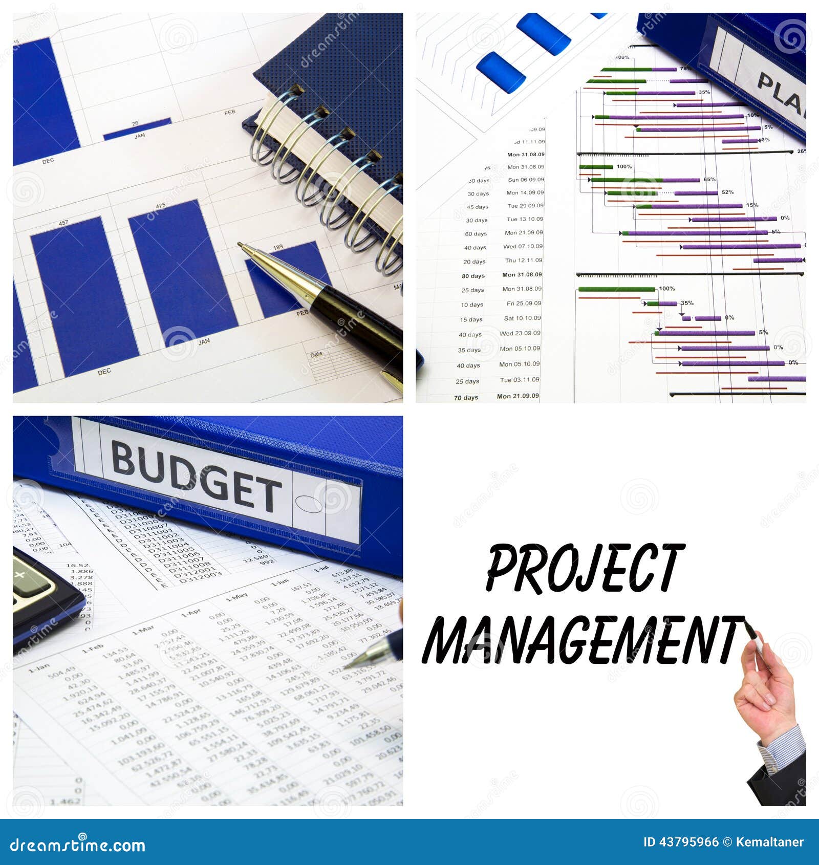 Project management collage stock photo. Image of commerce - 43795966