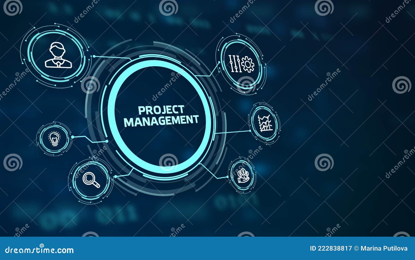 Project Management Concept. Business, Technology, Internet and Network ...