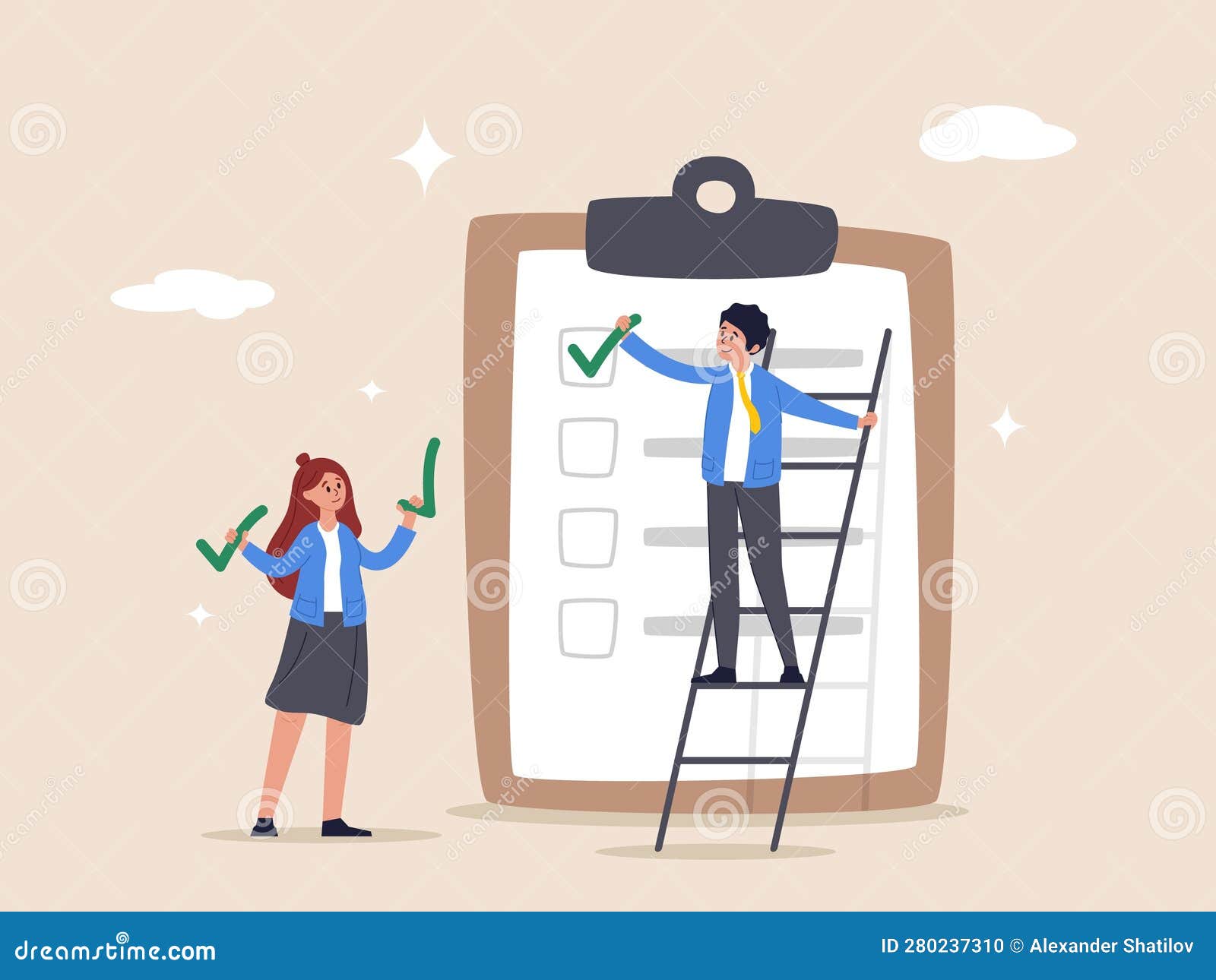 Project Management Concept. Finishing Todo List, Work Checklist or Accomplishment, Teamwork To ...