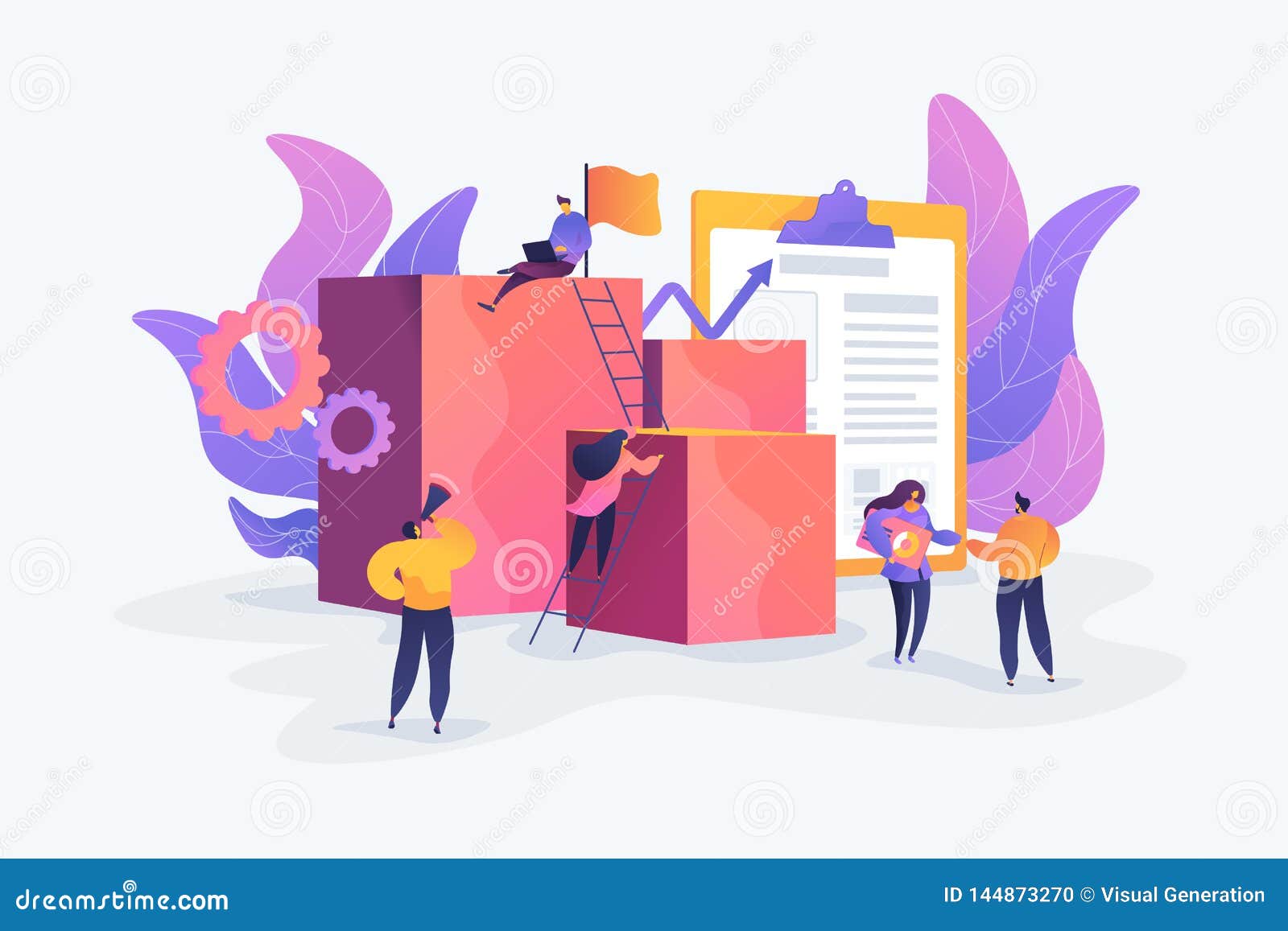 Project Management Concept Vector Illustration. Stock Vector ...