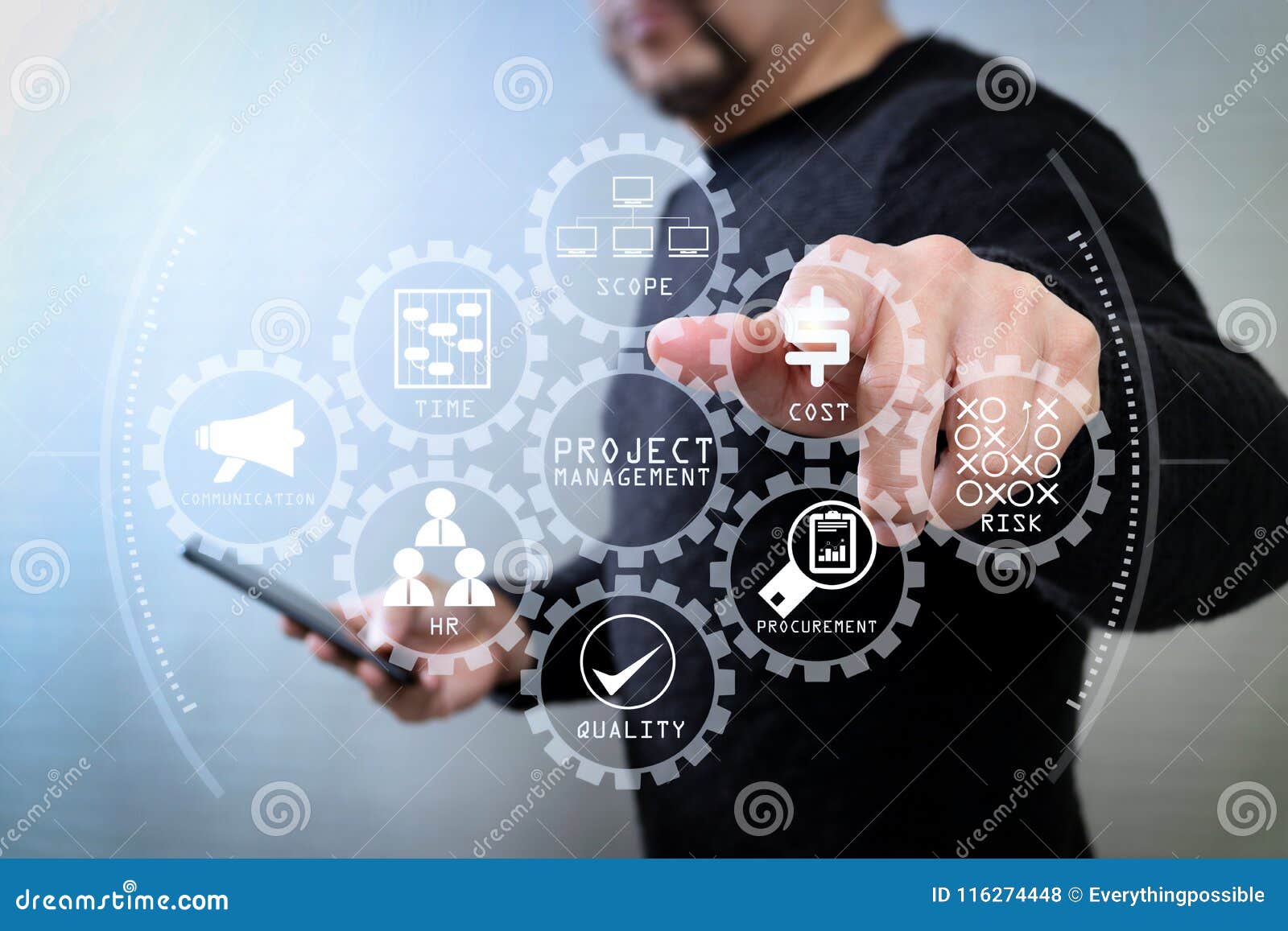 Project Management Diagram of Cost, Time, Scope, Stock Photo - Image of ...