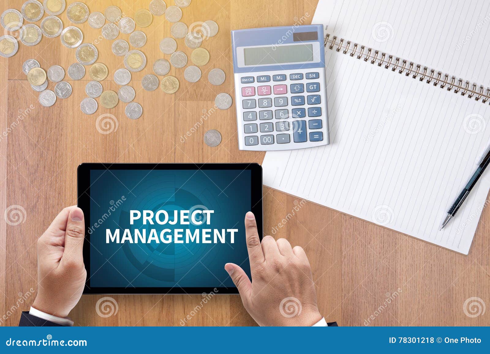 PROJECT MANAGEMENT stock photo. Image of multiethnic - 78301218