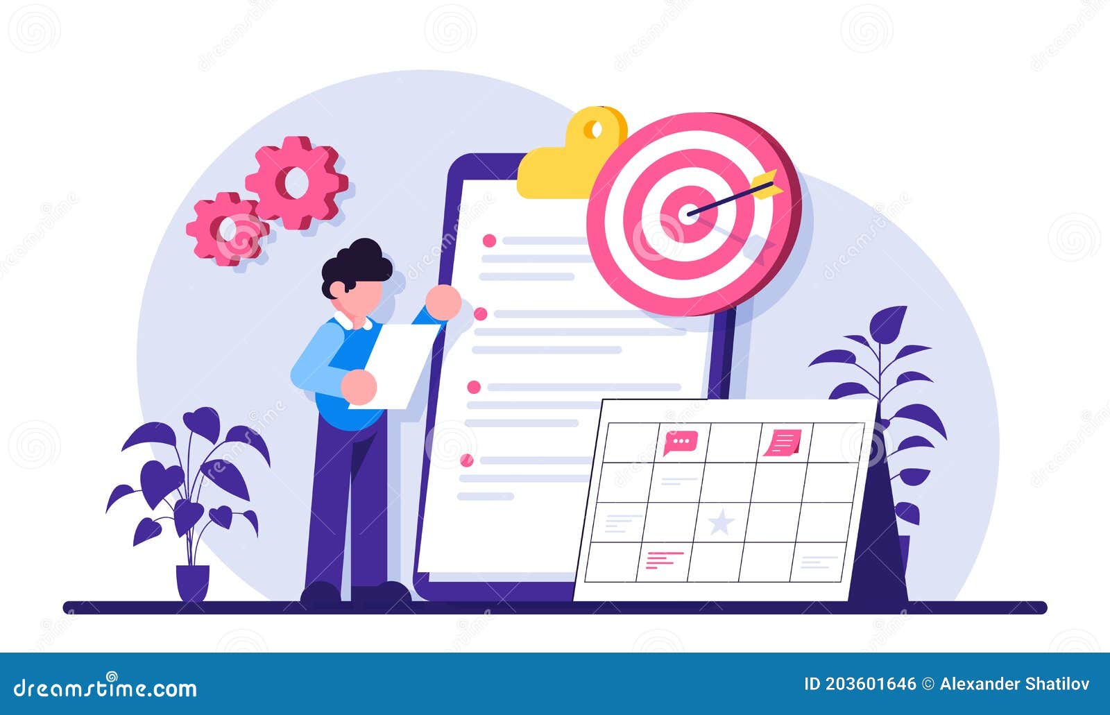 Project Management Flat Concept Vector. Project Management Software ...