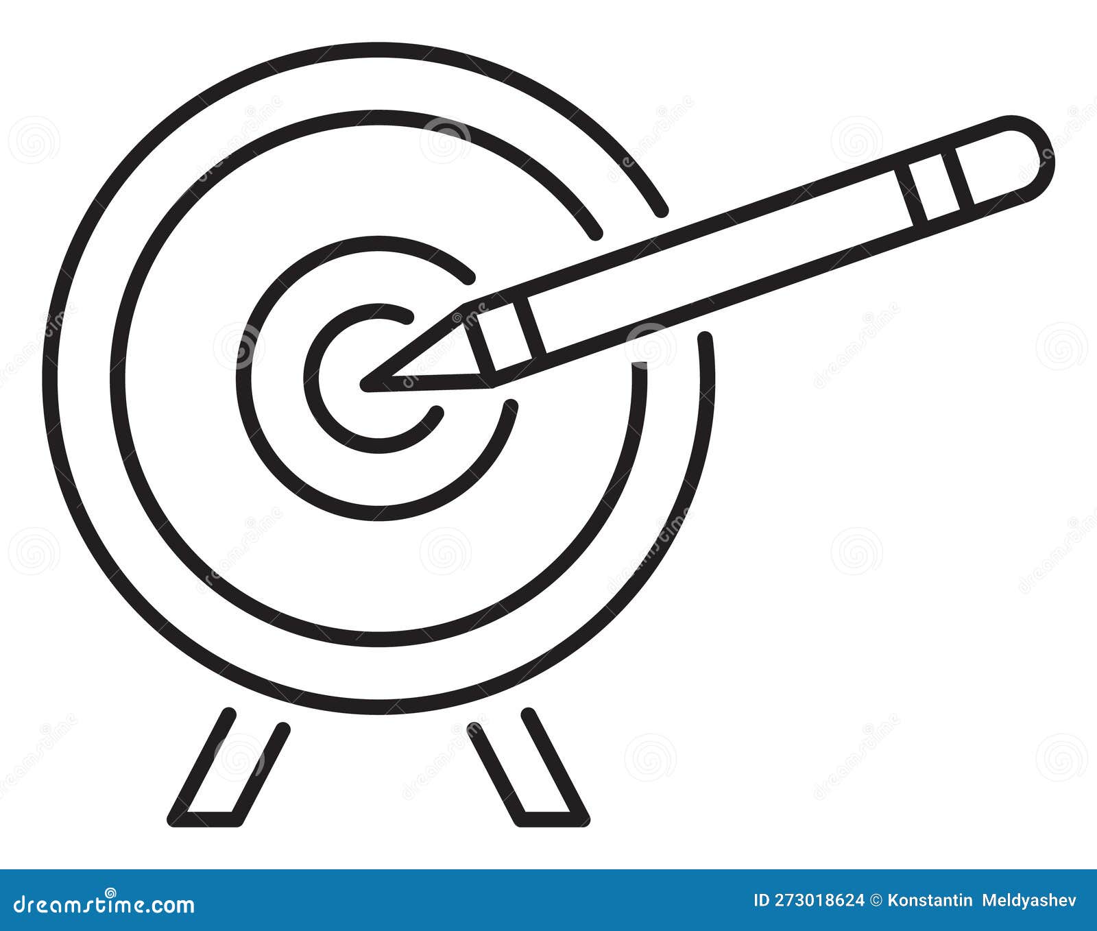 Project Management Goal, Corondash, Target Vector Icon Illustration ...
