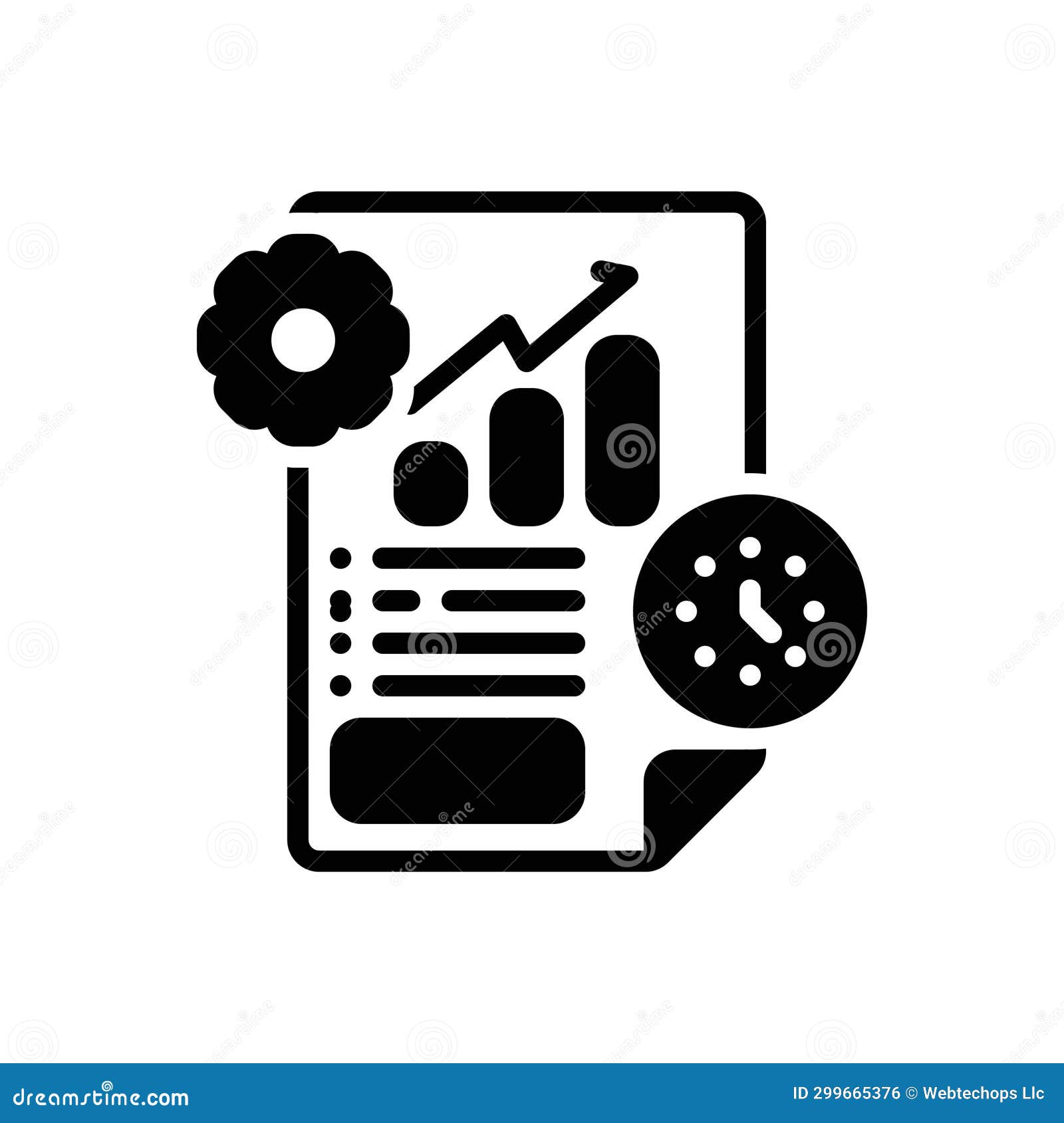 Black Solid Icon for Project Management, Paperwork and Finance Stock ...