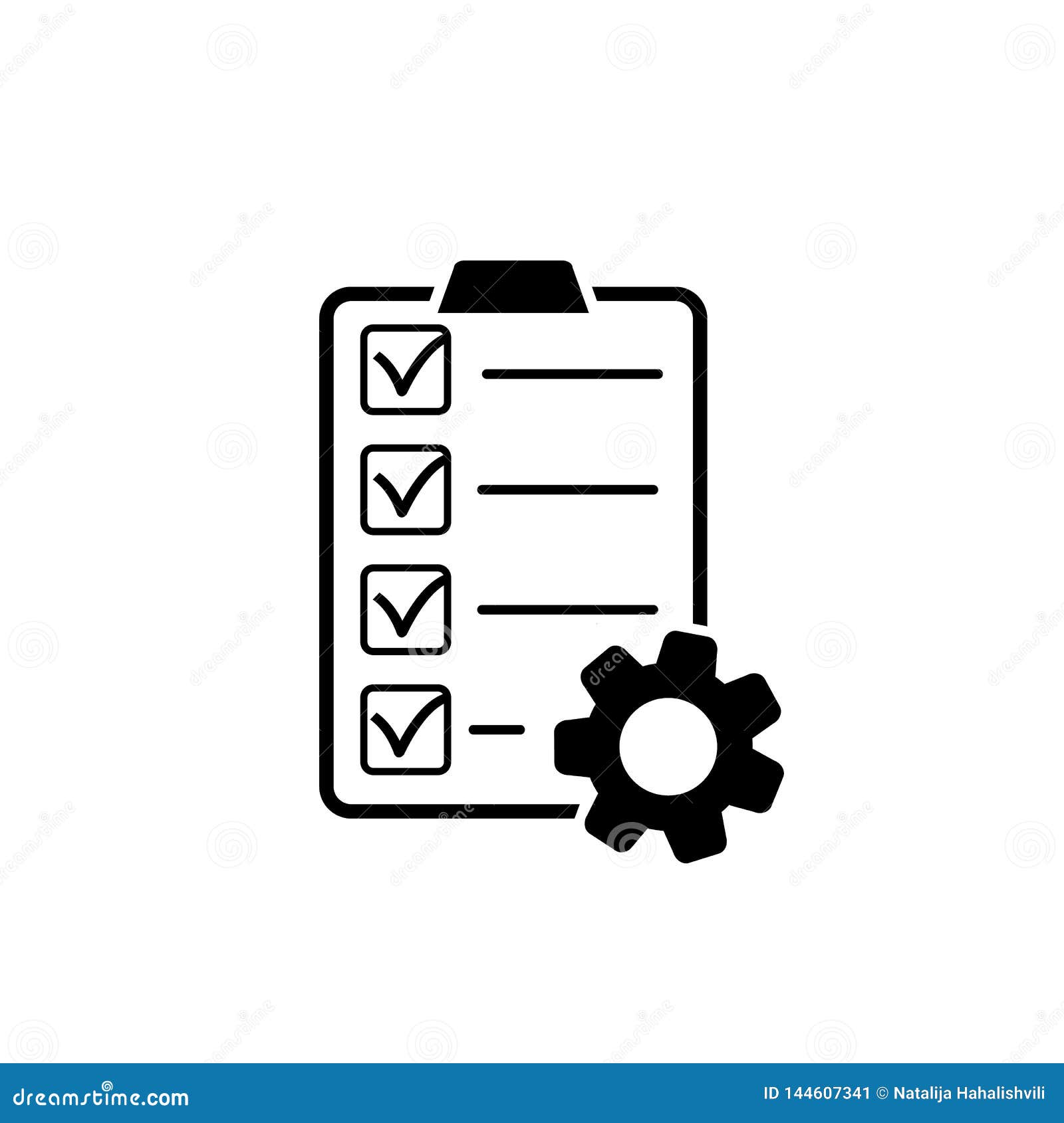 Project Management Icon in Flat Style. Project Symbol for Your Web Site ...
