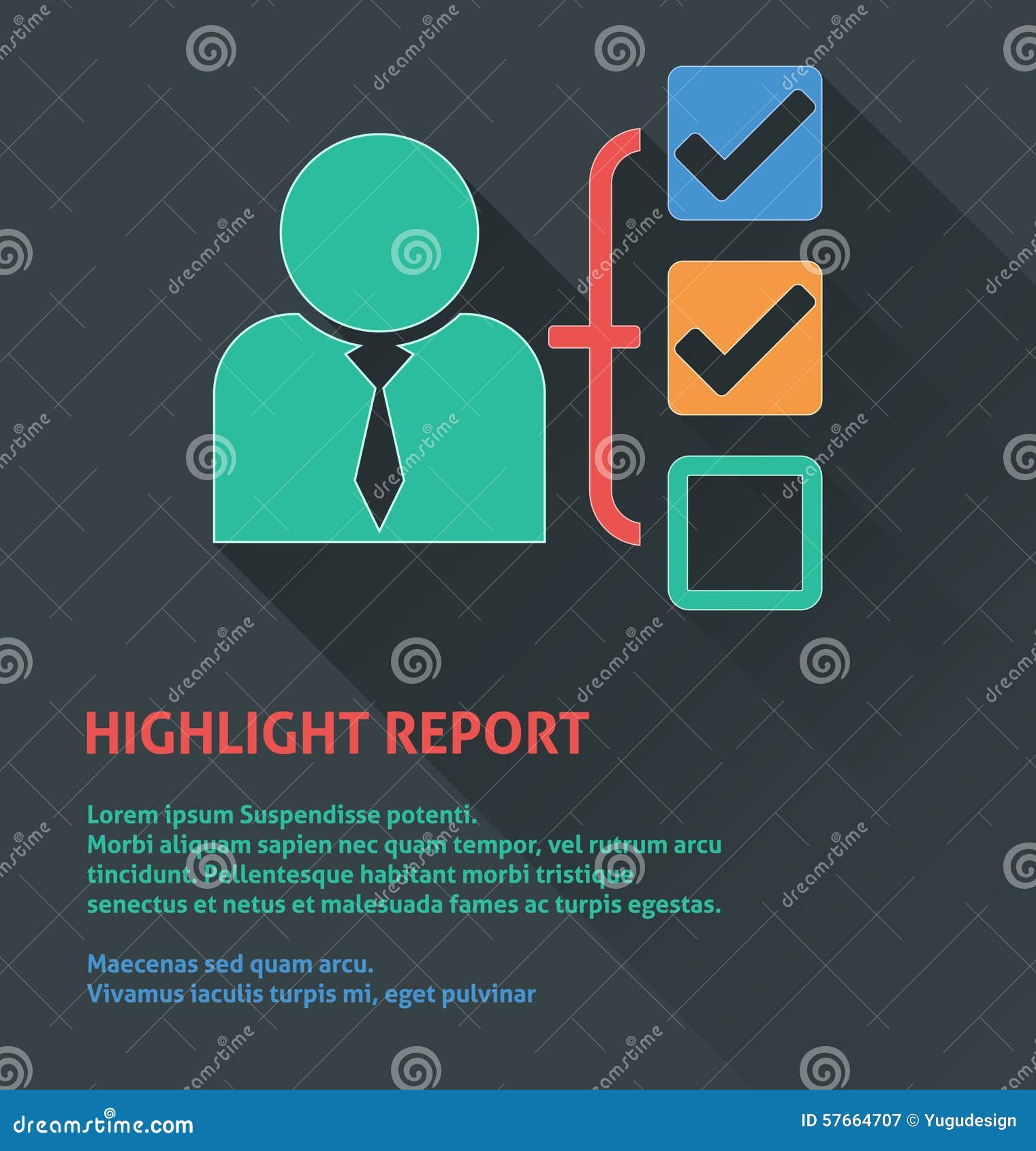 Project Management Icon, Highlight Report Icon. Stock Vector ...