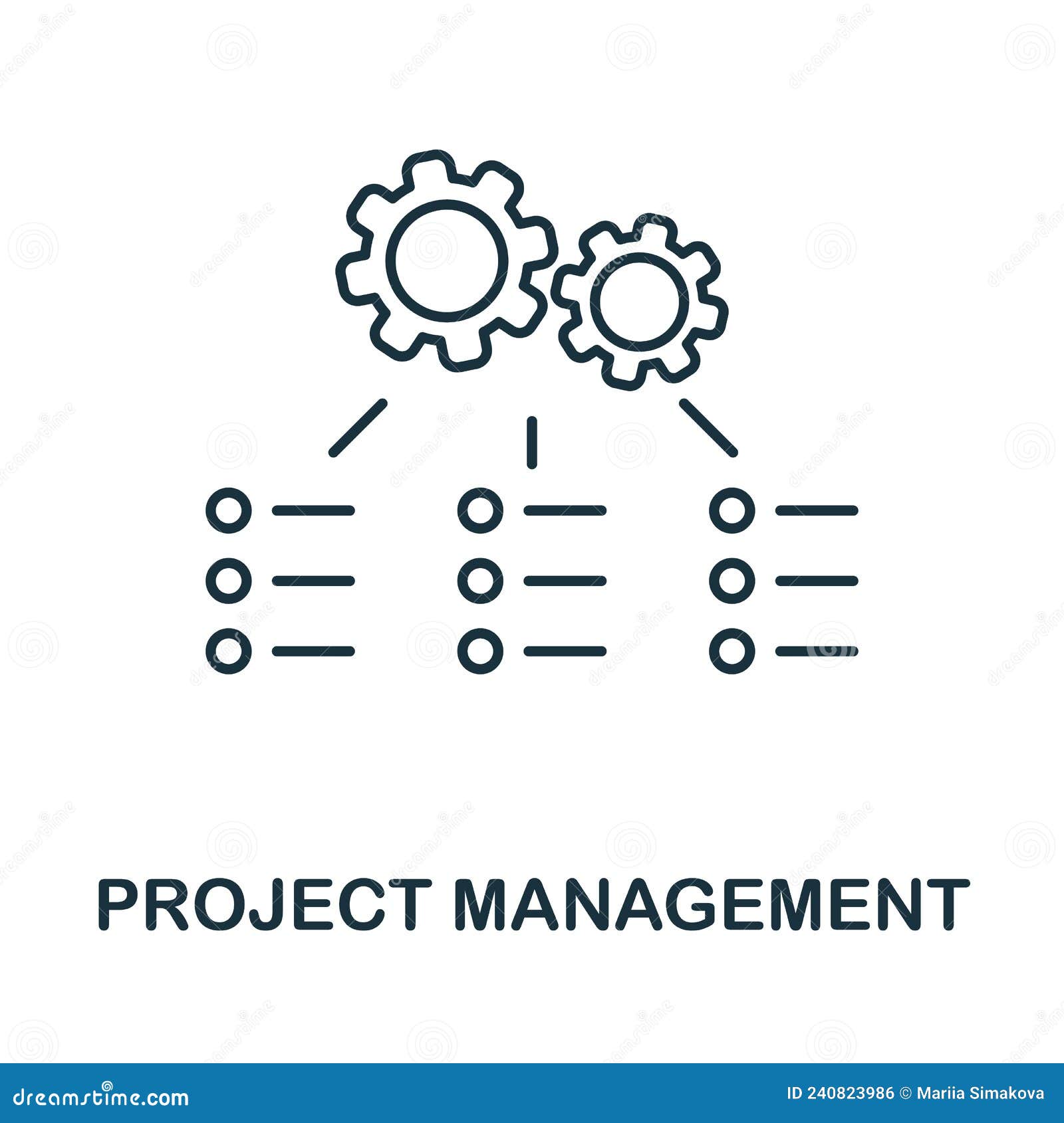 Project Management Icon. Line Element from Project Management ...