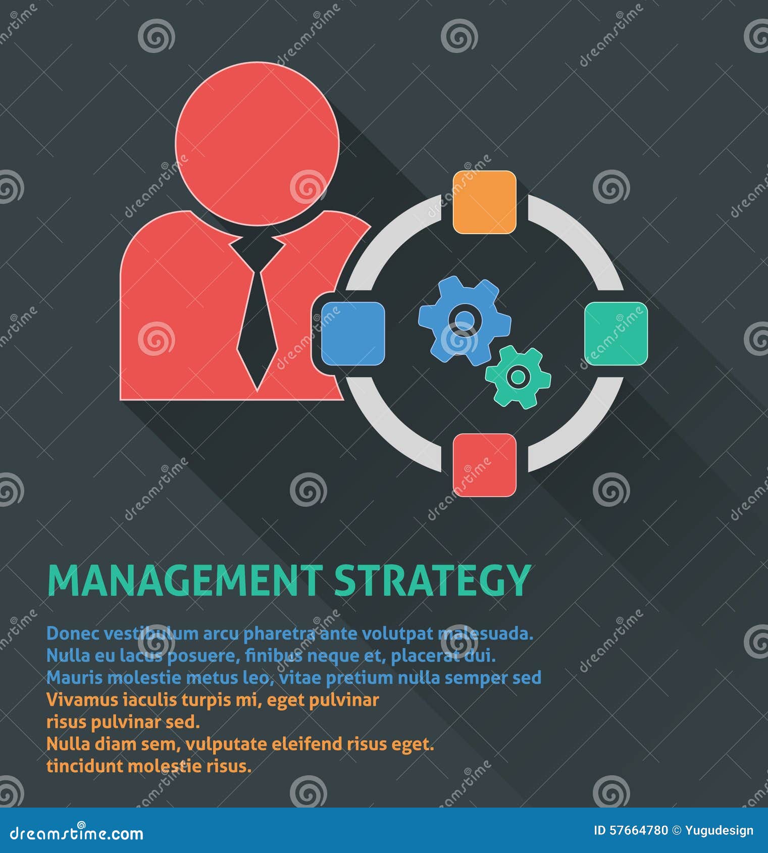 Project Management Icon, Management Strategy Icon. Stock Vector ...