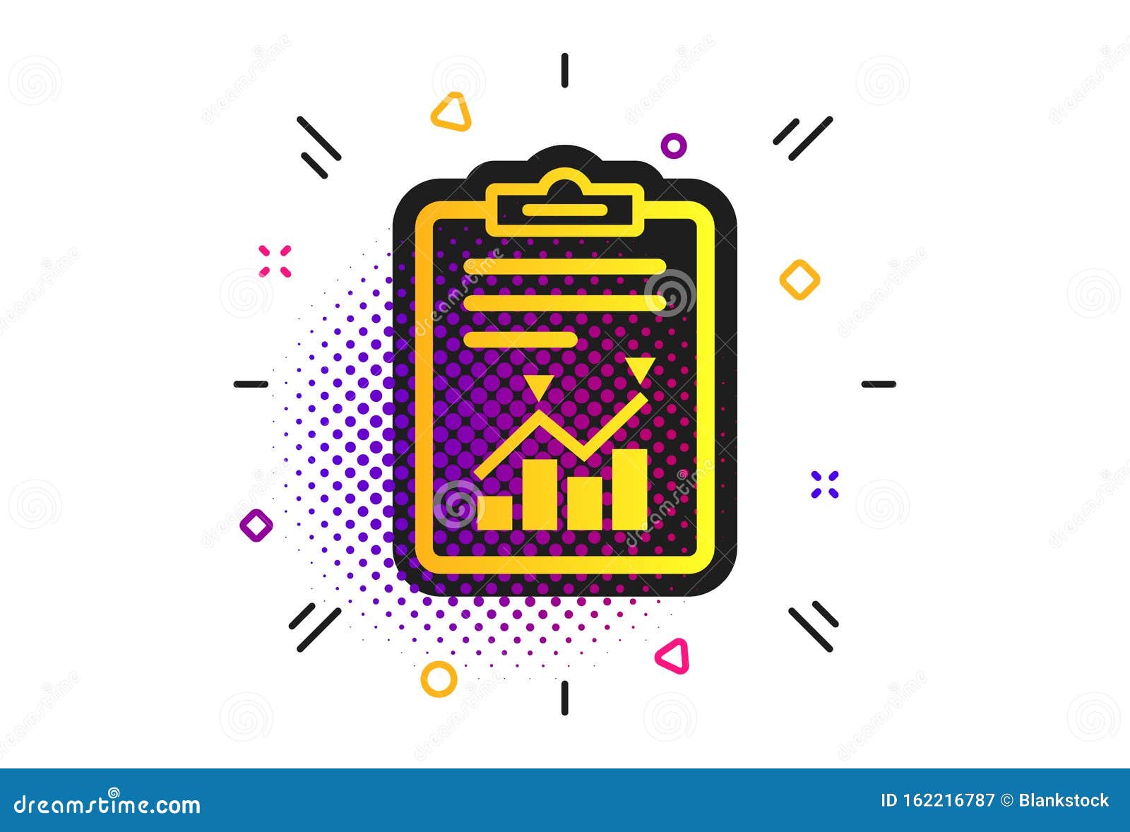 Project Management Icon. Report Document Symbol. Vector Stock Vector ...