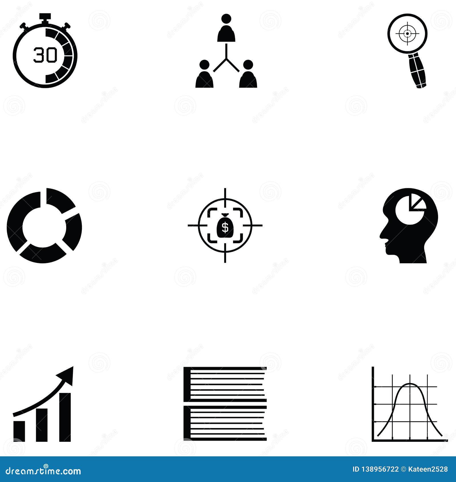 Project Management Icon Set Stock Vector - Illustration of resources ...