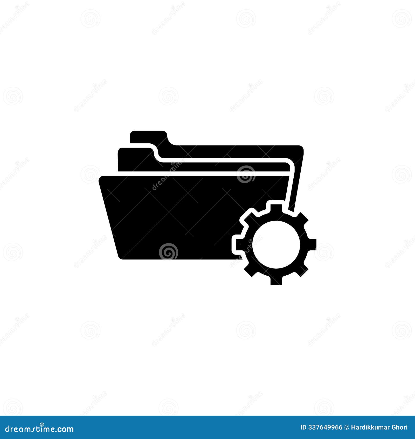 Project Management Icon Set. Folder Assignment Data Vector Logo Symbol ...