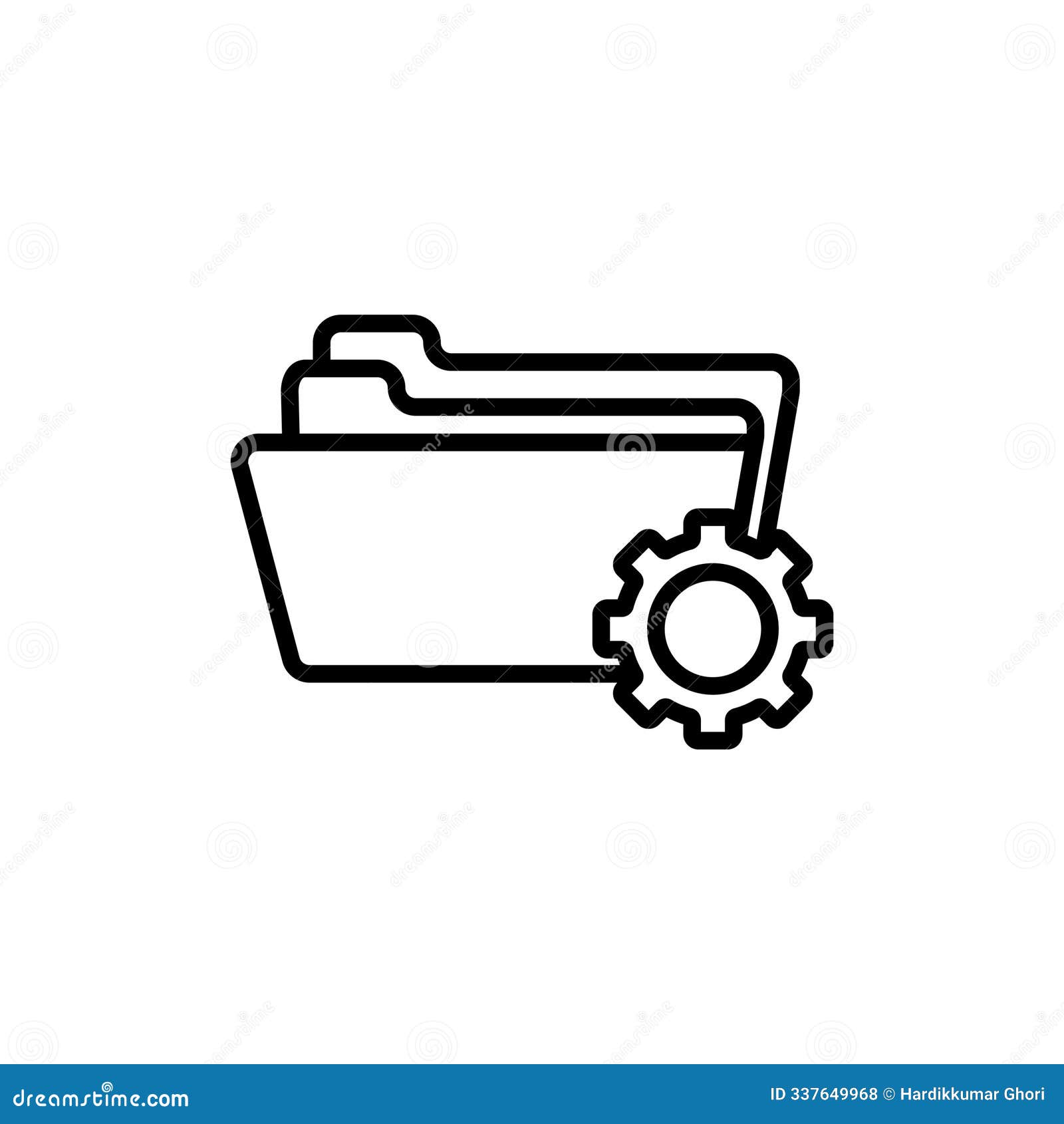 Project Management Icon Set. Folder Assignment Data Vector Logo Symbol ...