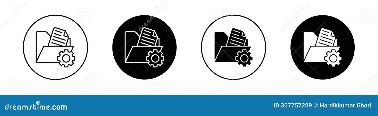 Project management icon stock vector. Illustration of sign - 307757209