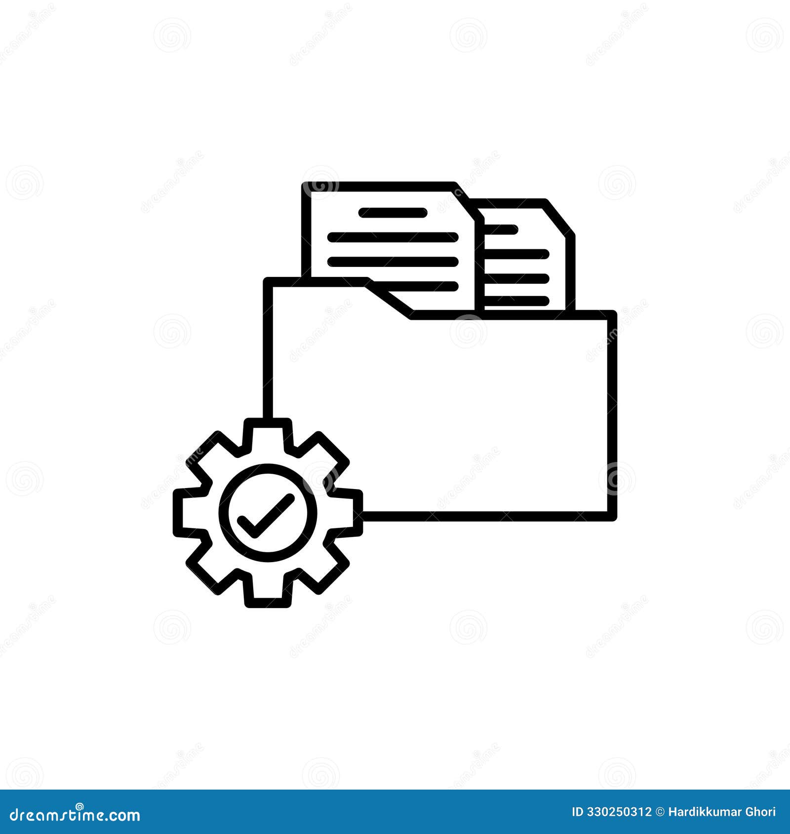 Project management icon stock illustration. Illustration of white ...