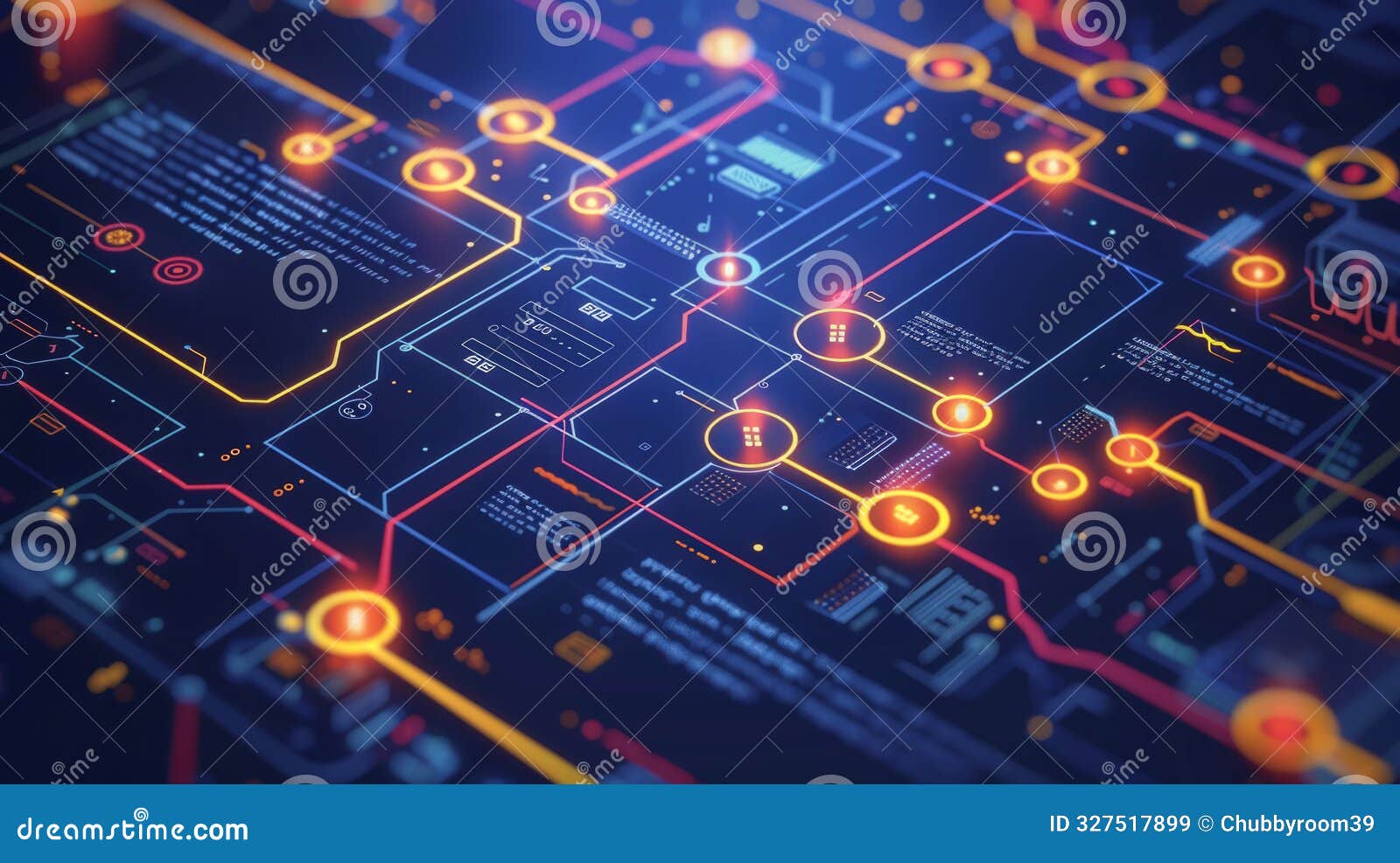 Project Management, an Infographic Illustrating the Stages and Flow of ...