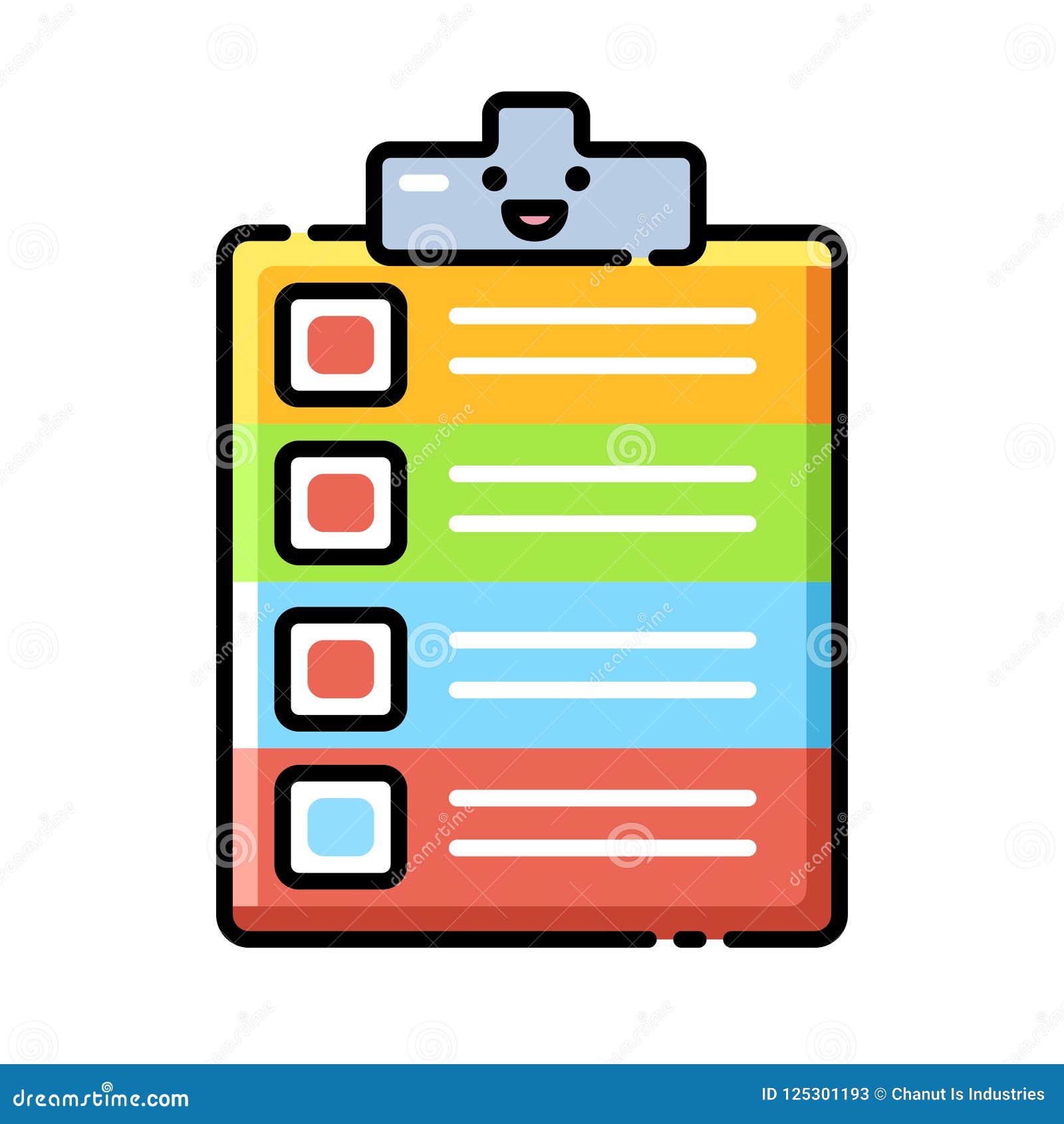 Project Management Lineal Color Icon Stock Vector - Illustration of ...