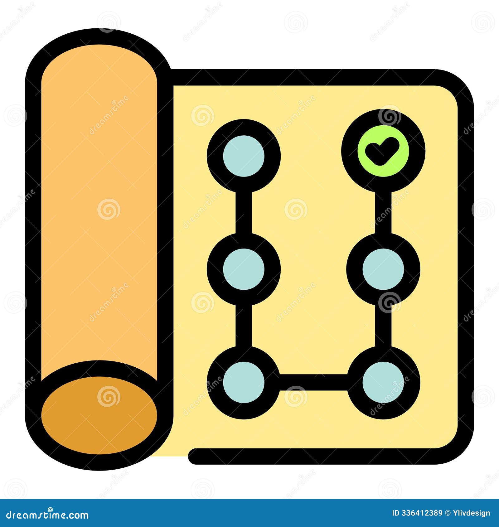 Project Management Plan Showing Check Marked Steps on Timeline Stock ...