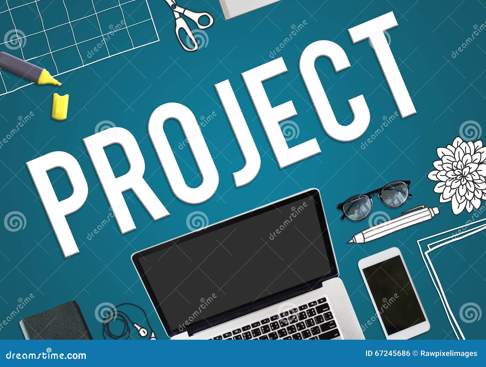 Project Management Planning Ideas Concept Stock Illustration ...